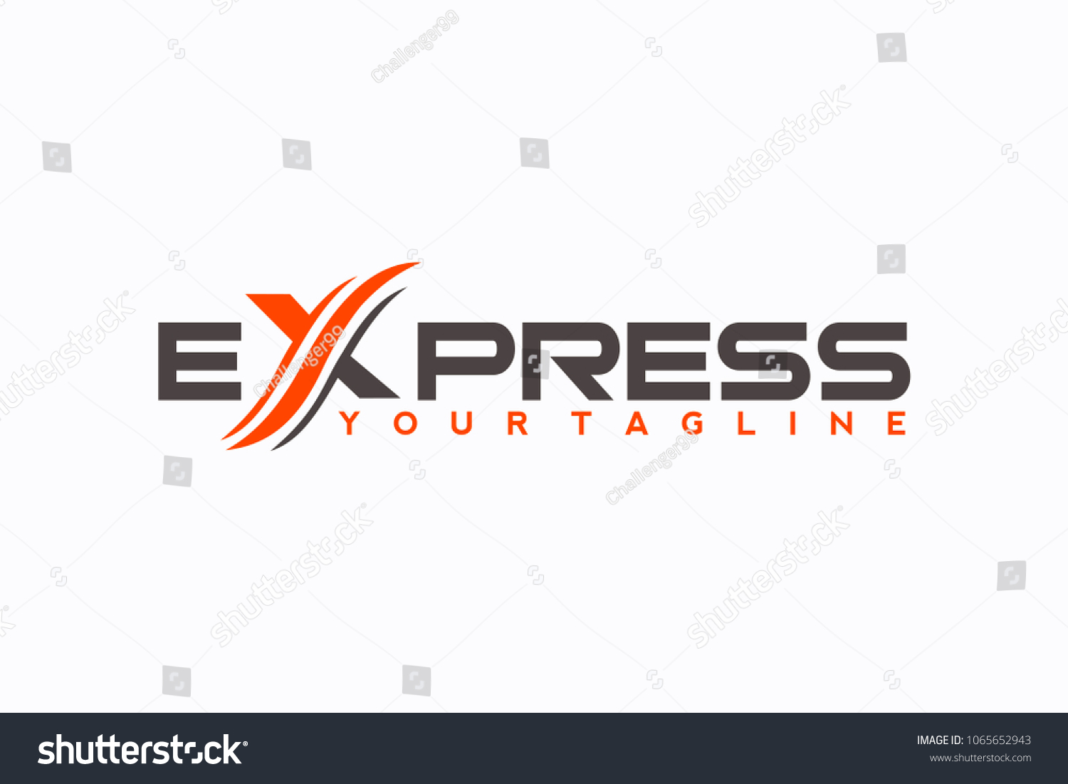 Fast Forward Express Logo Designs Vector 스톡 벡터(로열티 프리) 1065652943