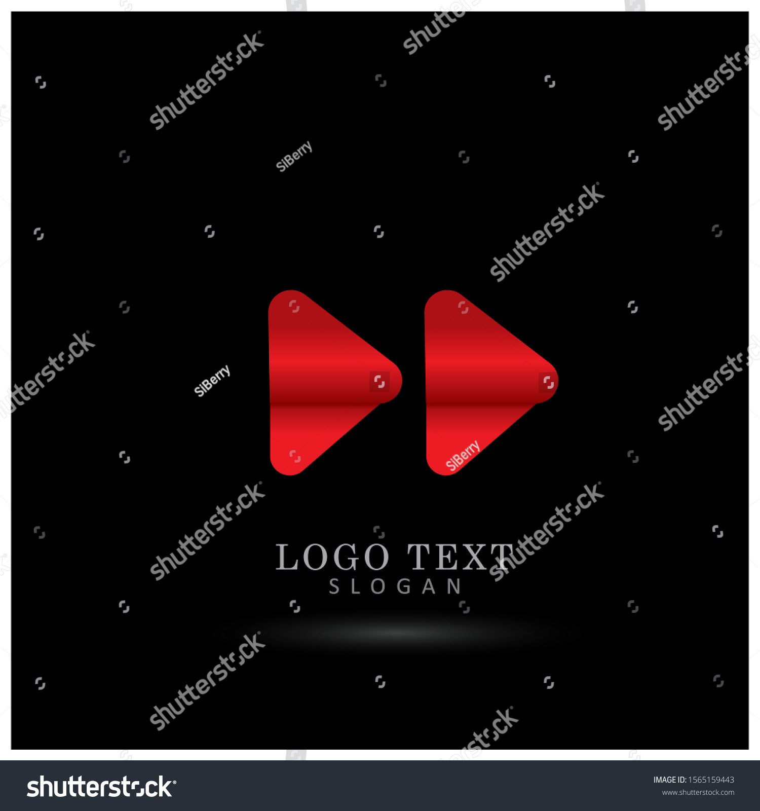 Fast Forward Logo Icon Symbol Vector Stock Vector (Royalty Free ...