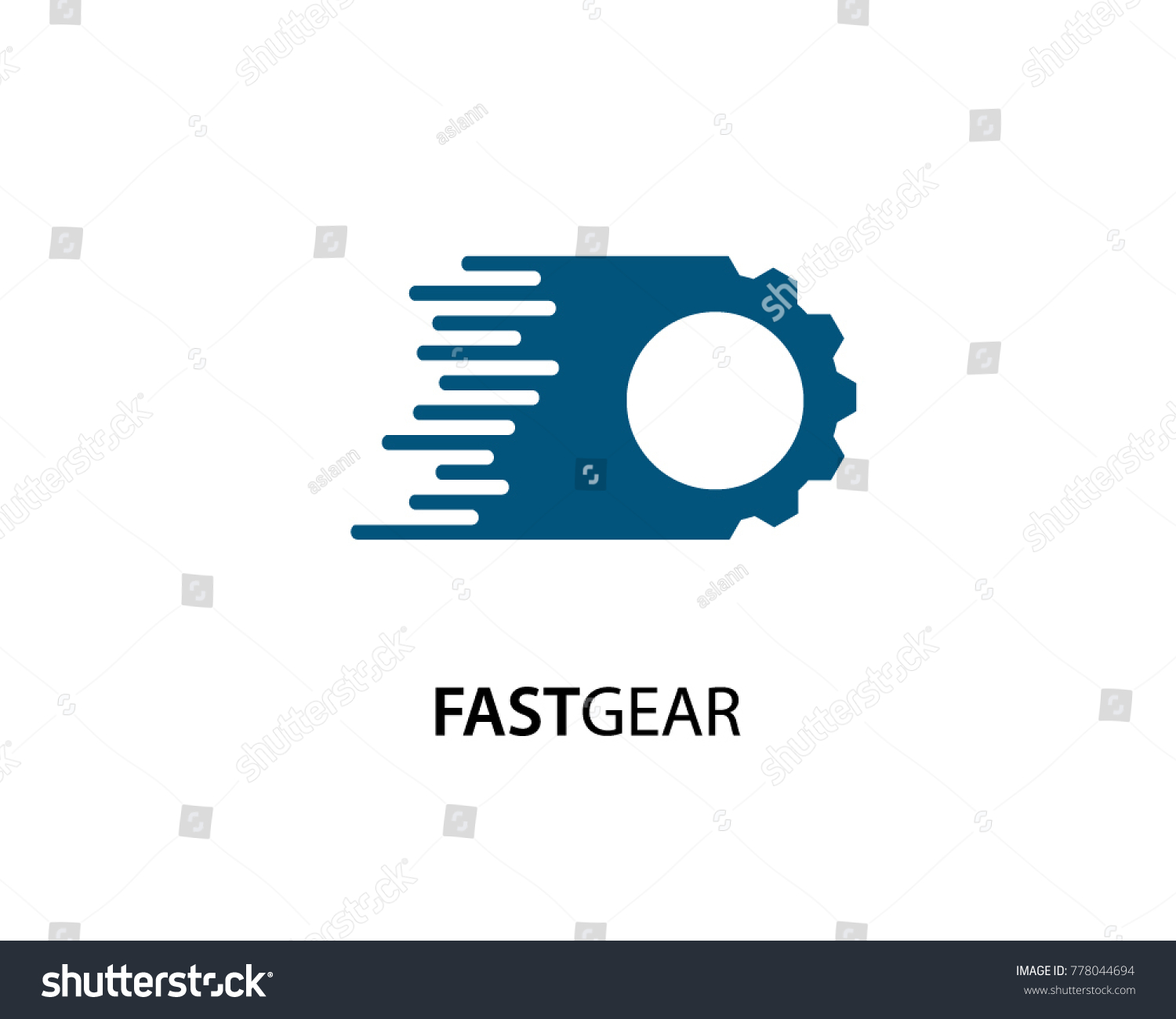 Fast Gear Logo Template Design Vector Stock Vector (Royalty Free) 778044694