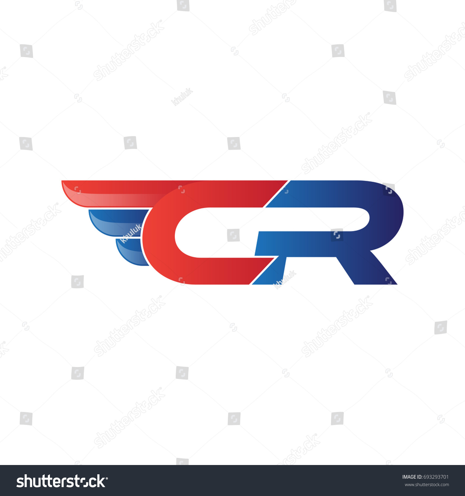 Fast Initial Letter Cr Logo Vector Stock Vector (Royalty Free ...
