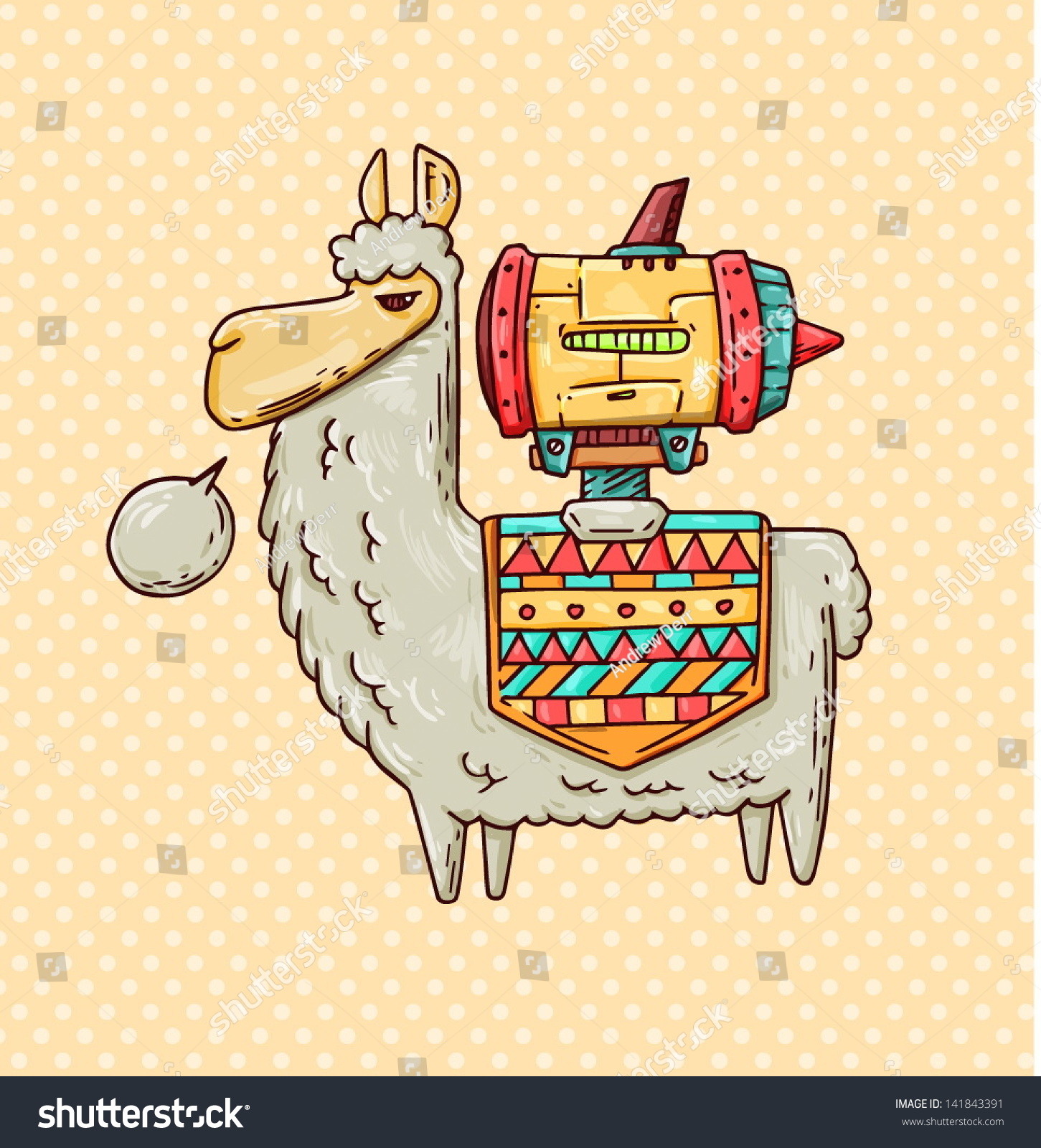 Fast Lama Stock Vector (Royalty Free) 141843391 | Shutterstock
