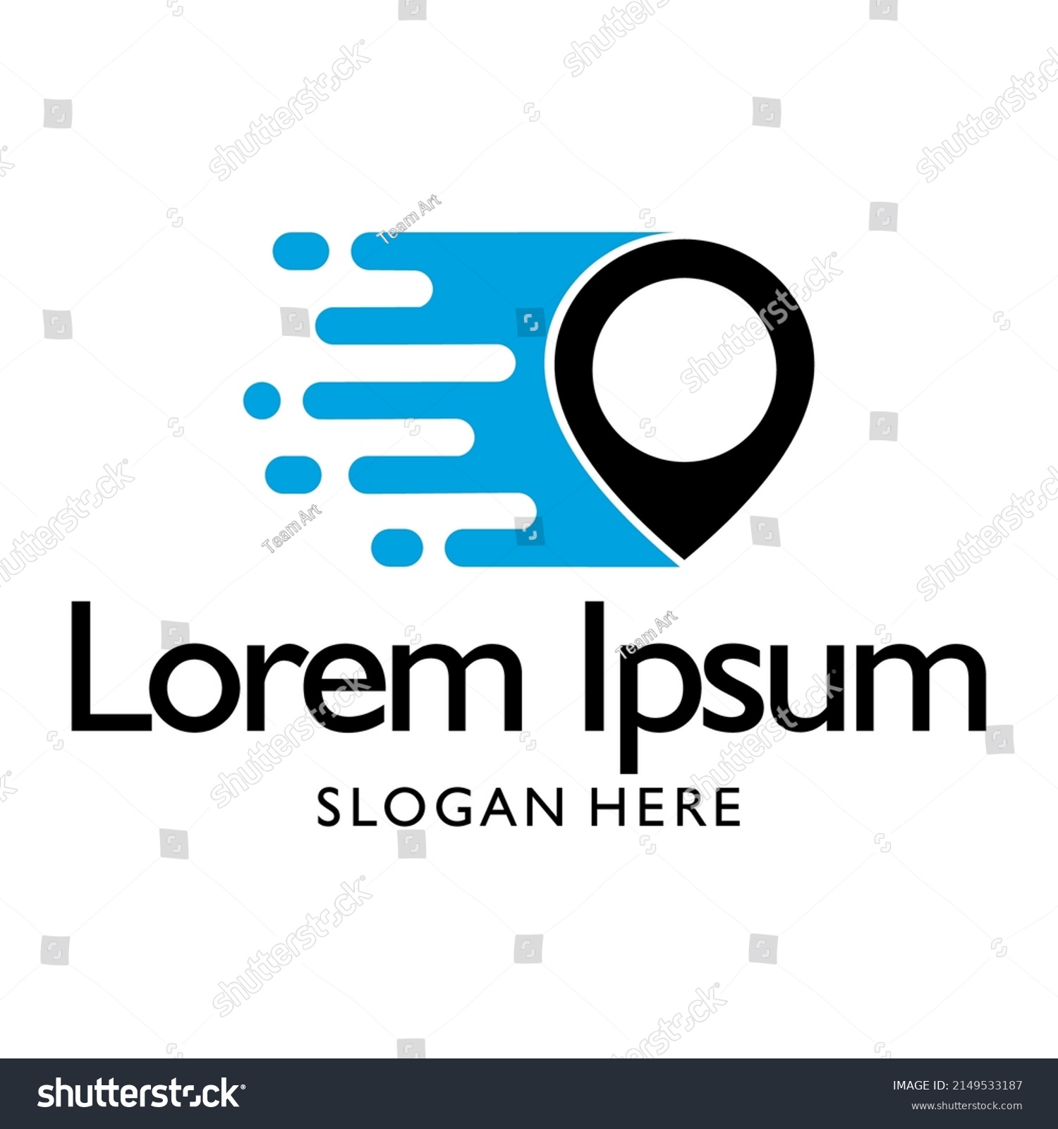 Fast Point Icon Logo Design Template Stock Vector (Royalty Free ...
