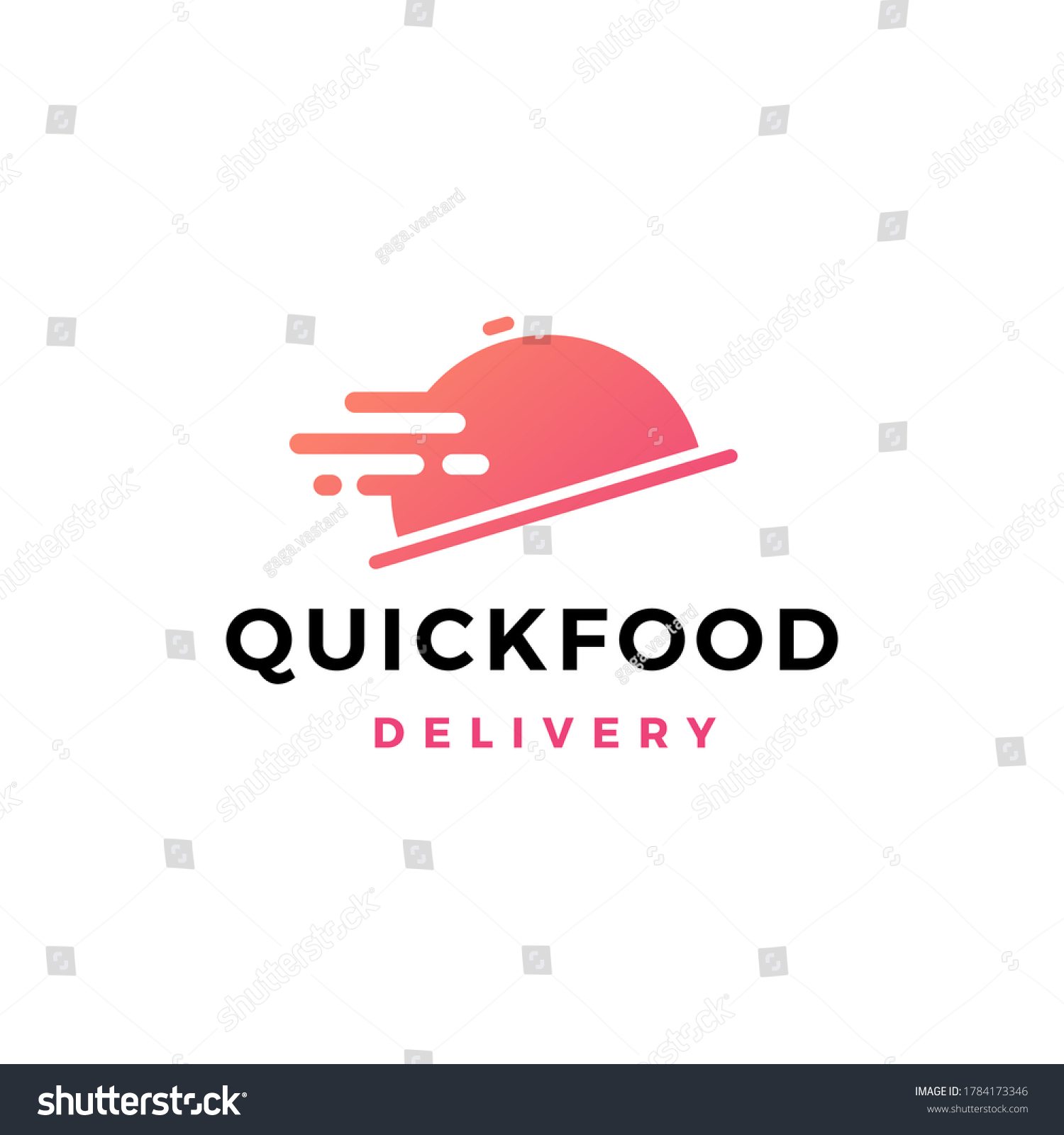 Fast Quick Food Logo Vector Icon Stock Vector (Royalty Free) 1784173346 ...