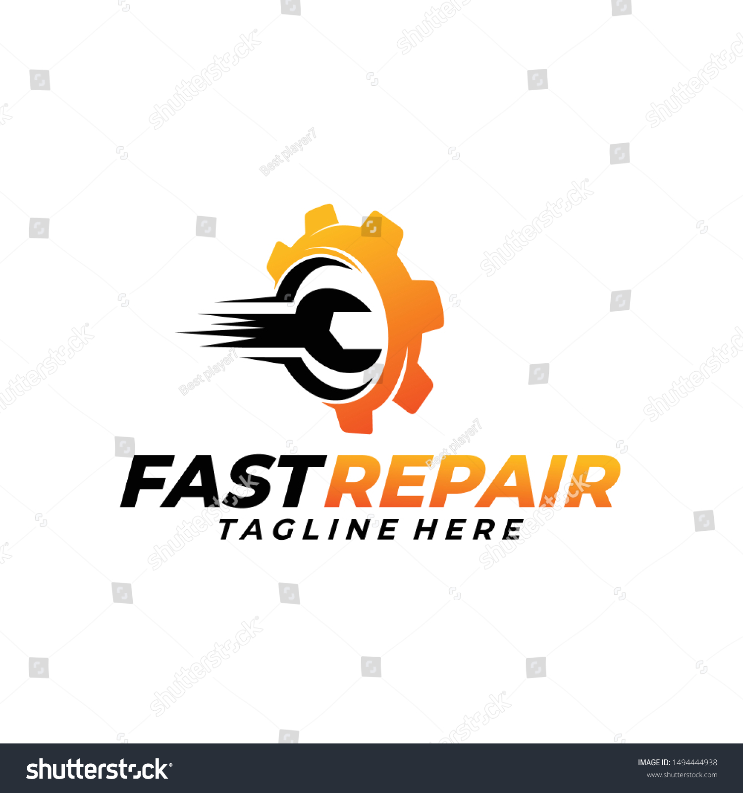 Fast Repair Logo Icon Vector Stock Vector (Royalty Free) 1494444938 ...