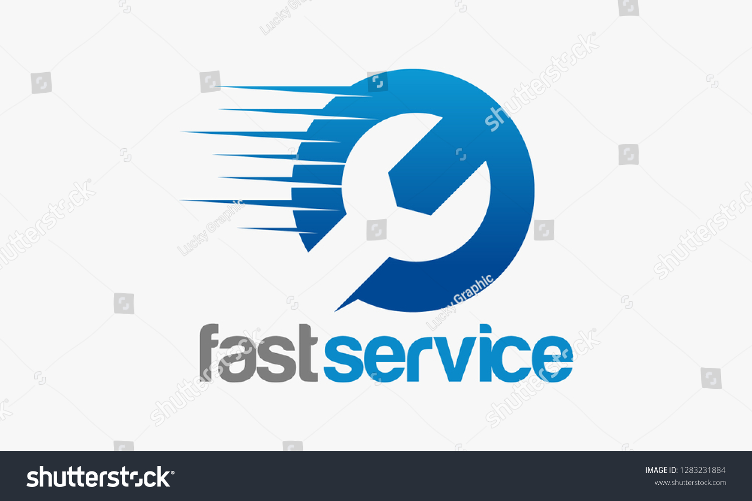 Fast Service Logo Designs Vector: vector de stock (libre de regalías ...