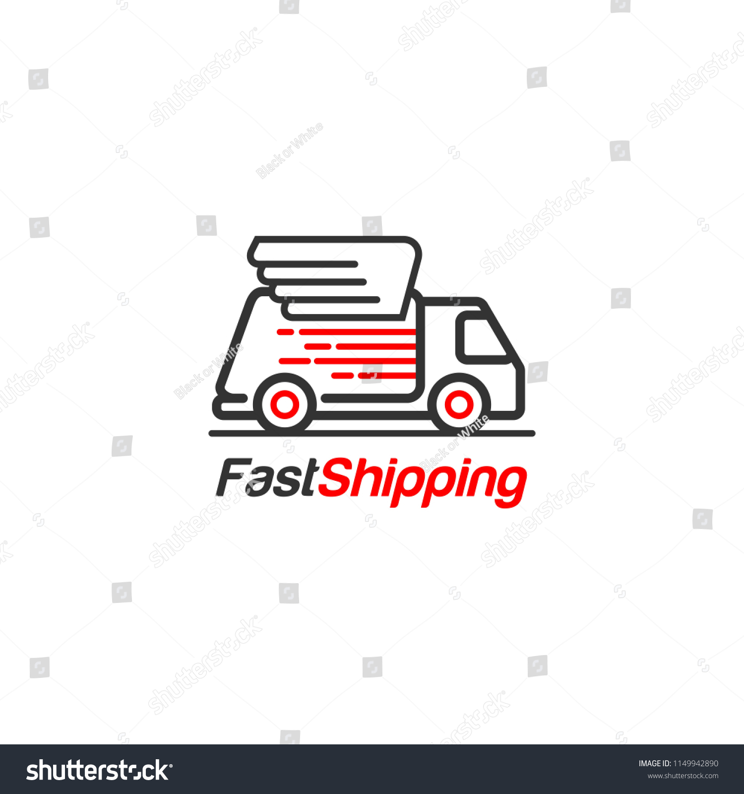 Fast Shipping Logo Stock Vector (Royalty Free) 1149942890 | Shutterstock