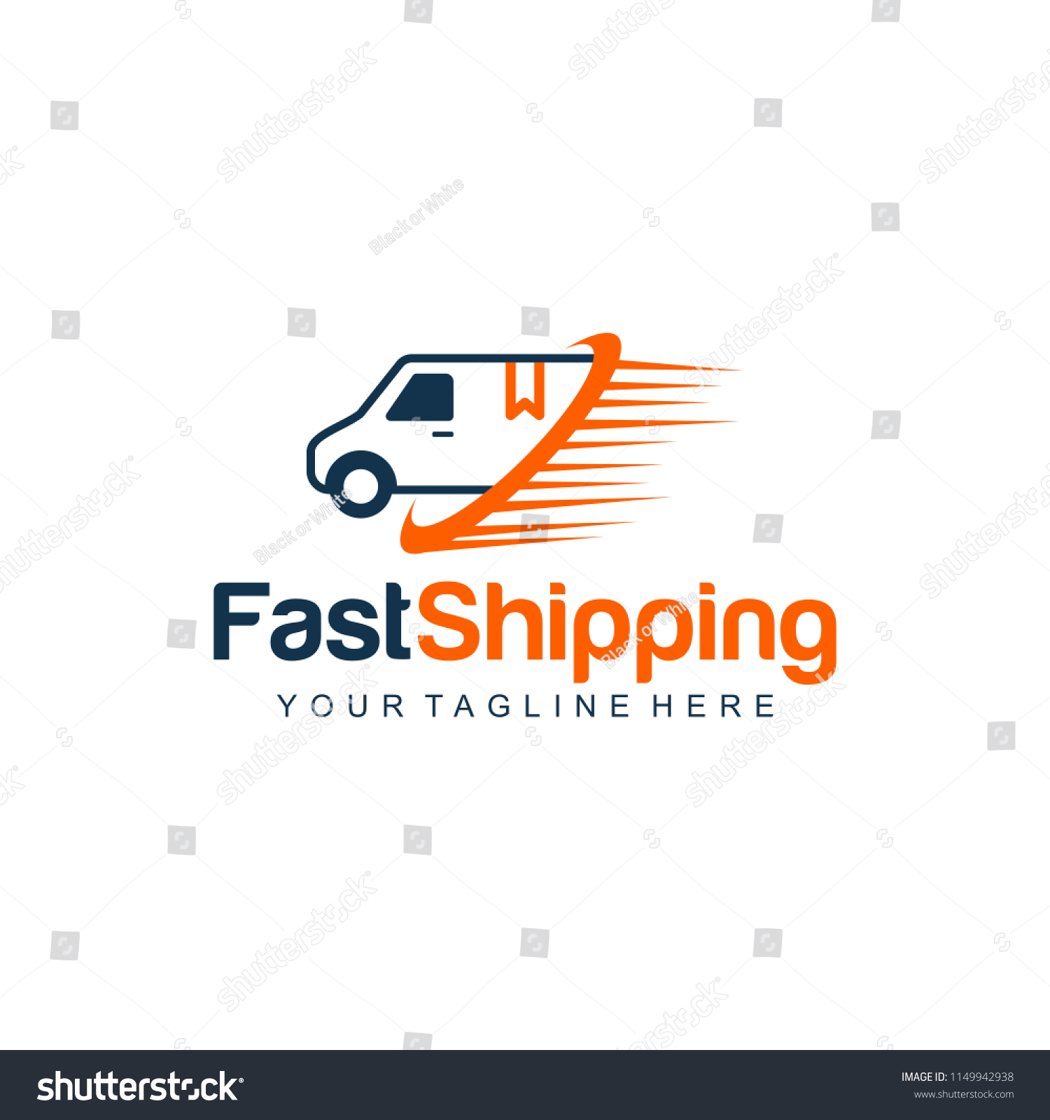 Fast Shipping Logo: vector de stock (libre de regalías) 1149942938
