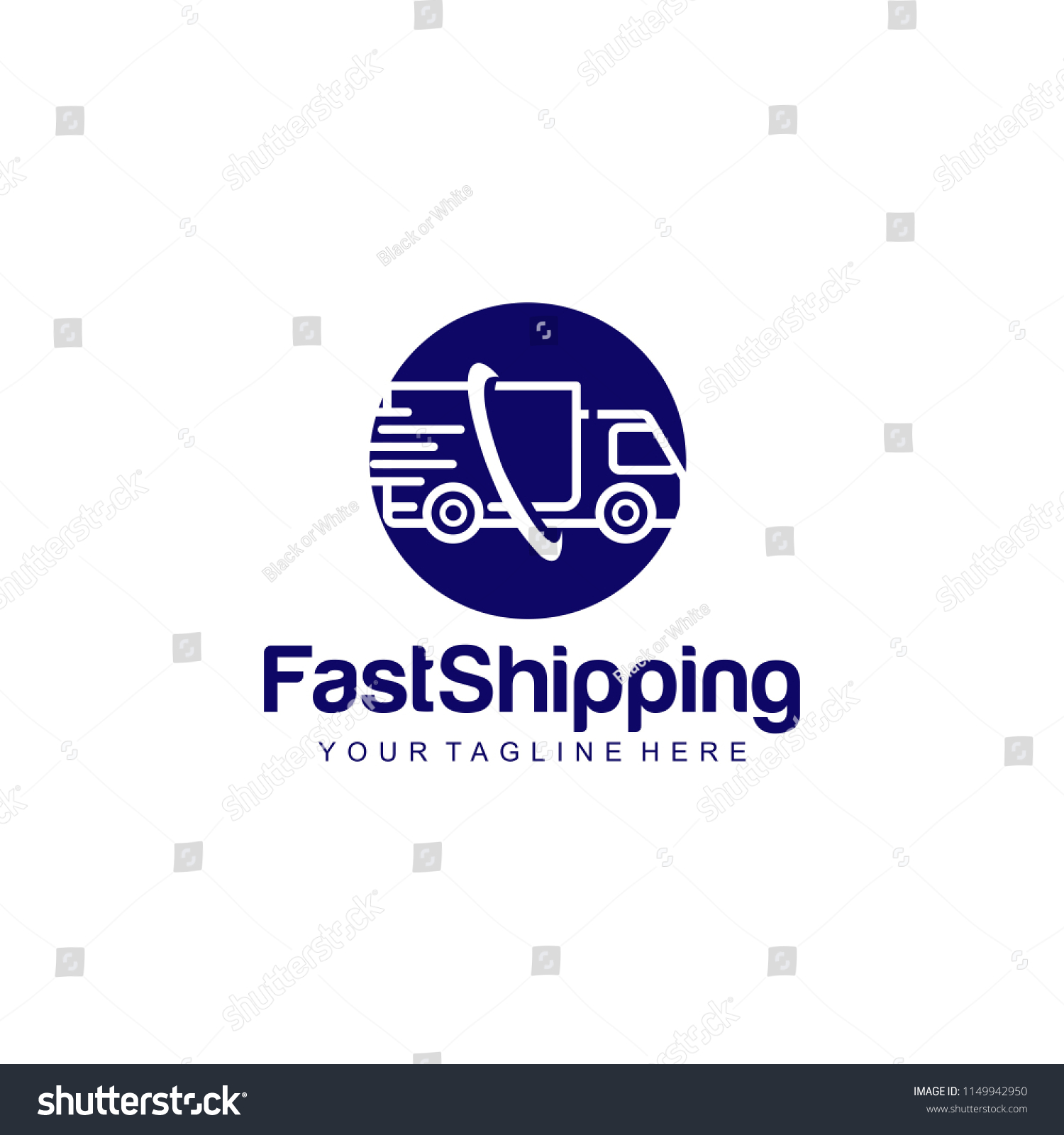 Fast Shipping Logo Stock Vector (Royalty Free) 1149942950