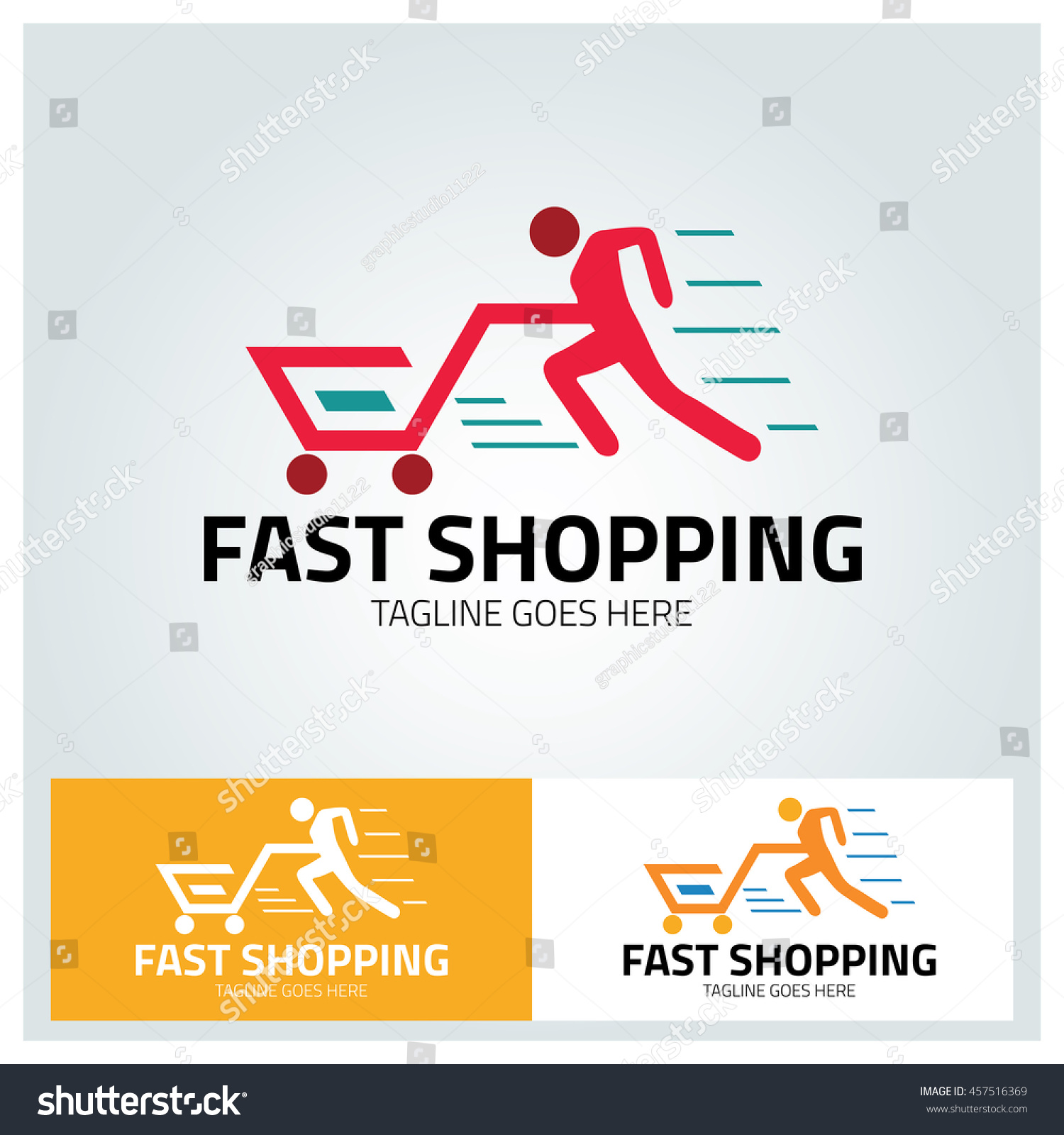 Fast Shopping Logo Design Template Vector Stock Vector (Royalty Free ...