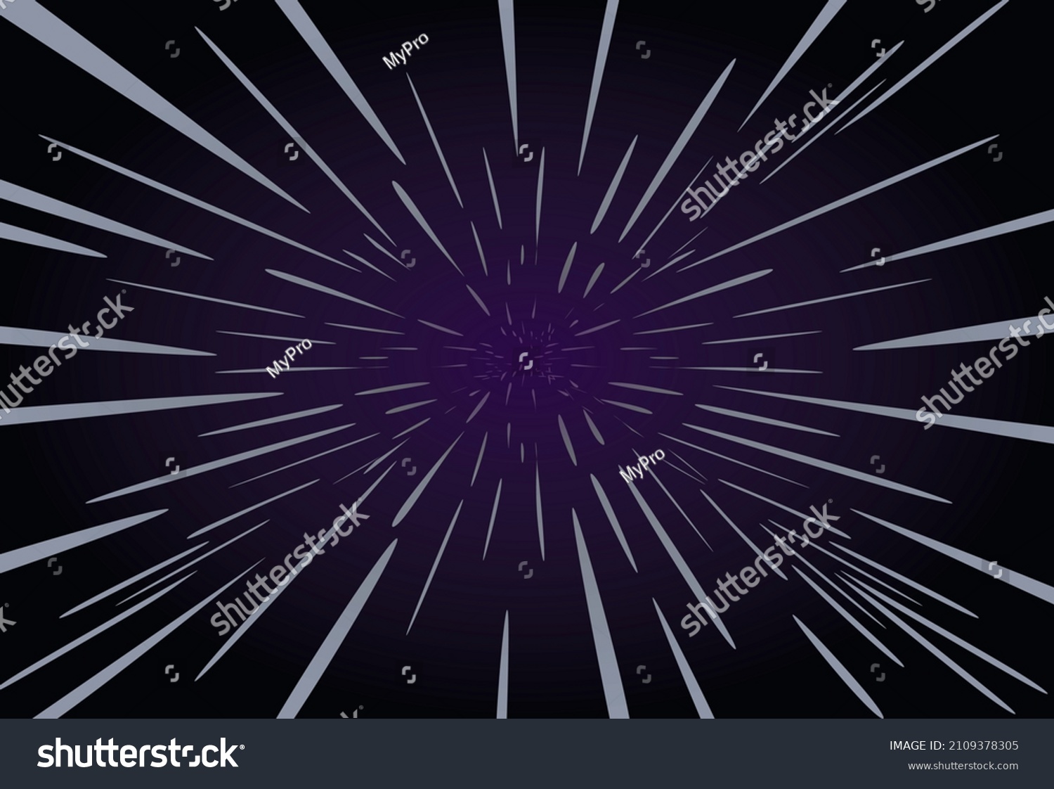 Fast Speed Warp Vector Illustration Stock Vector (Royalty Free) 2109378305