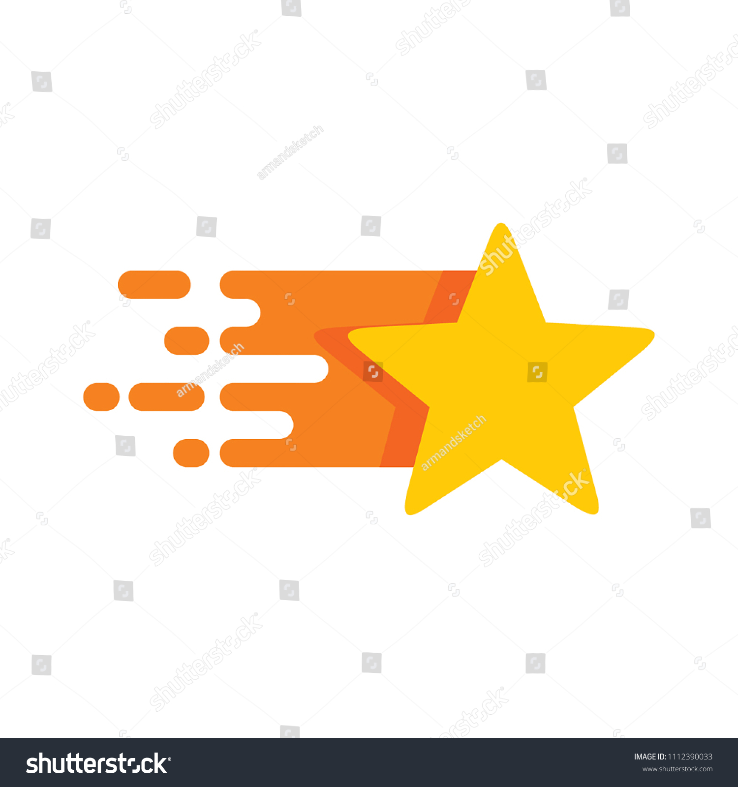 Fast Star Logo Stock Vector (Royalty Free) 1112390033 | Shutterstock