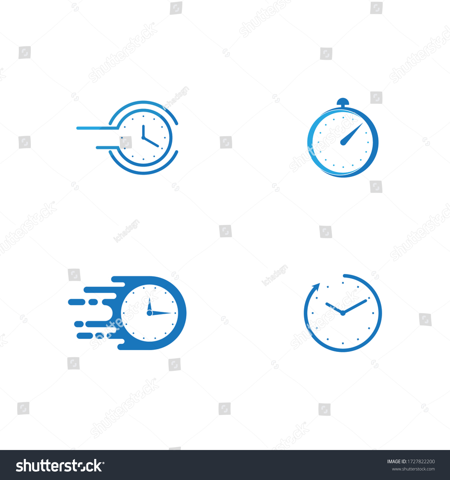 Fast Time Icon Logo Design Vector Stock Vector (Royalty Free ...