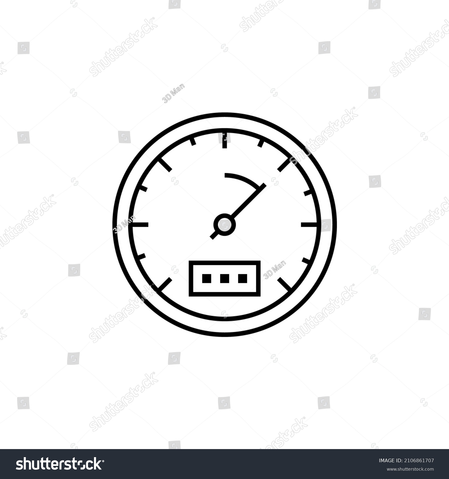 Fast Time Simple Outline Icon Simple Stock Vector (Royalty Free ...