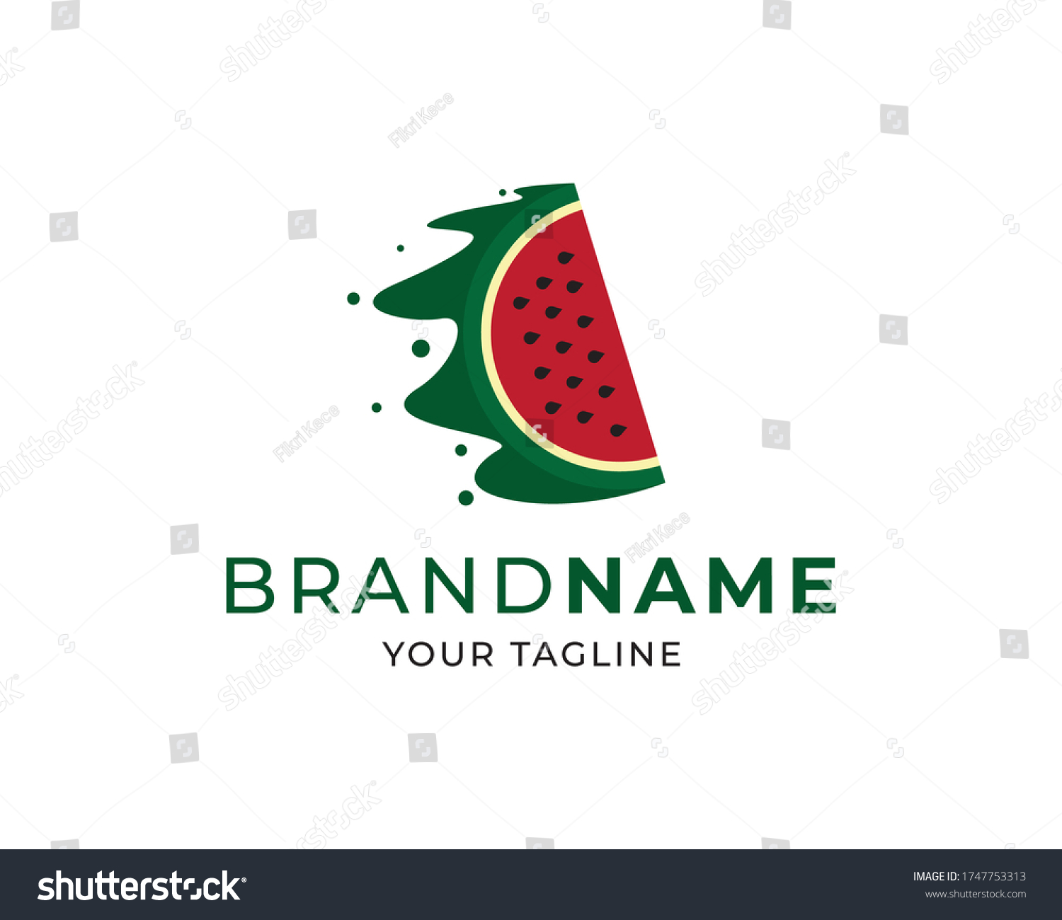 Fast Watermelon Logo Watermelon Logo Design Stock Vector (Royalty Free ...