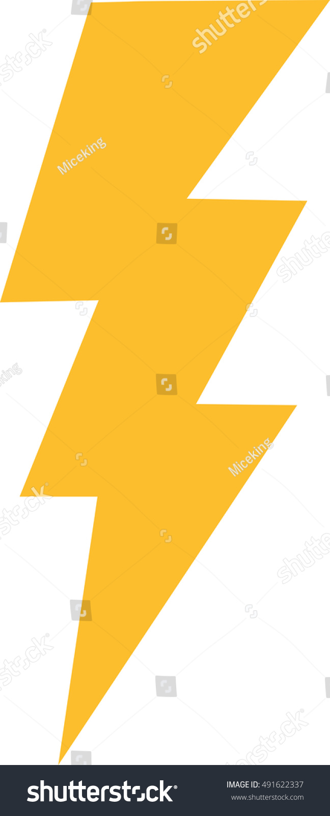 Fat Bolt Icon Stock Vector (Royalty Free) 491622337 | Shutterstock