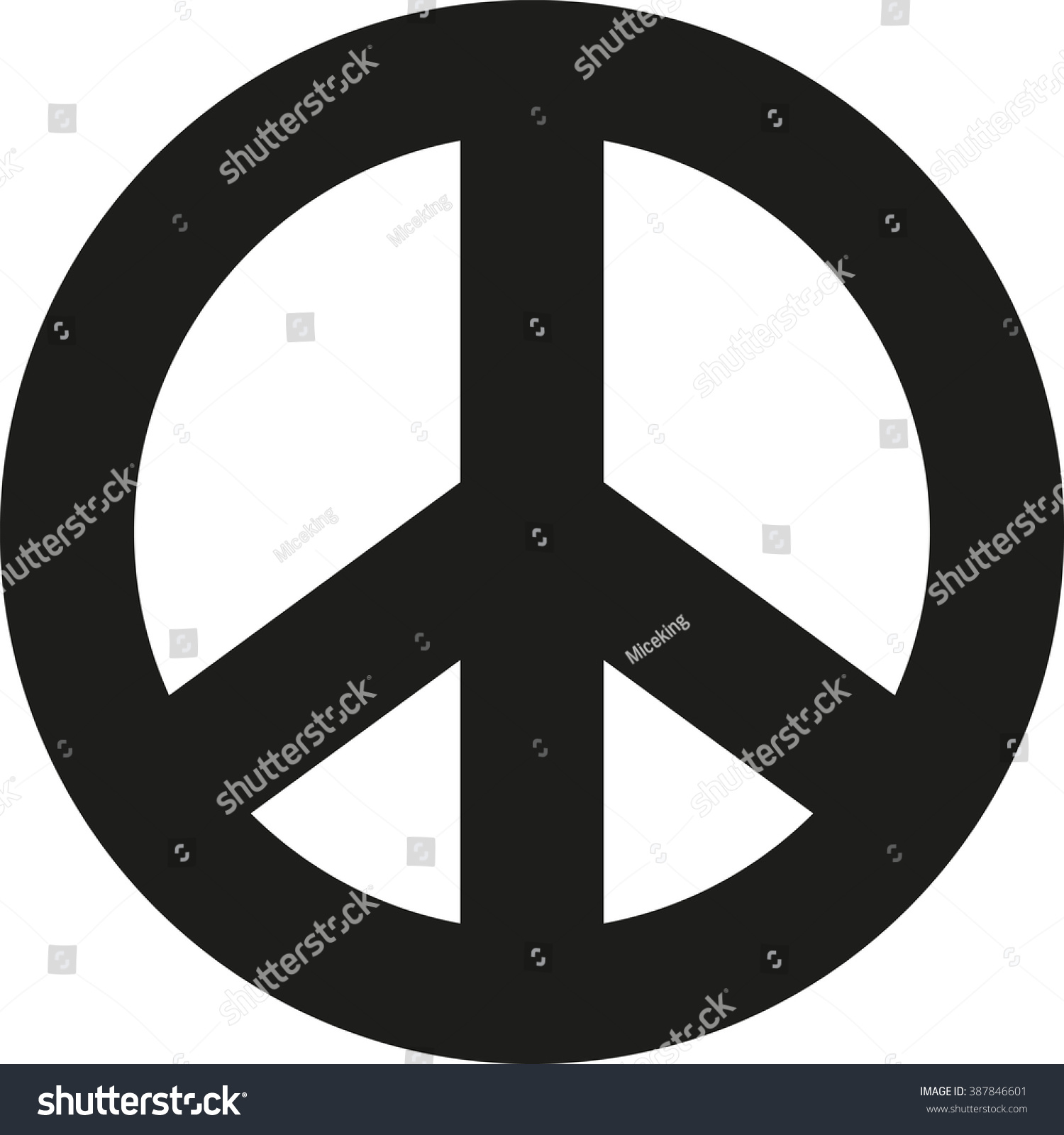 Fat Peace Sign Stock Vector (Royalty Free) 387846601