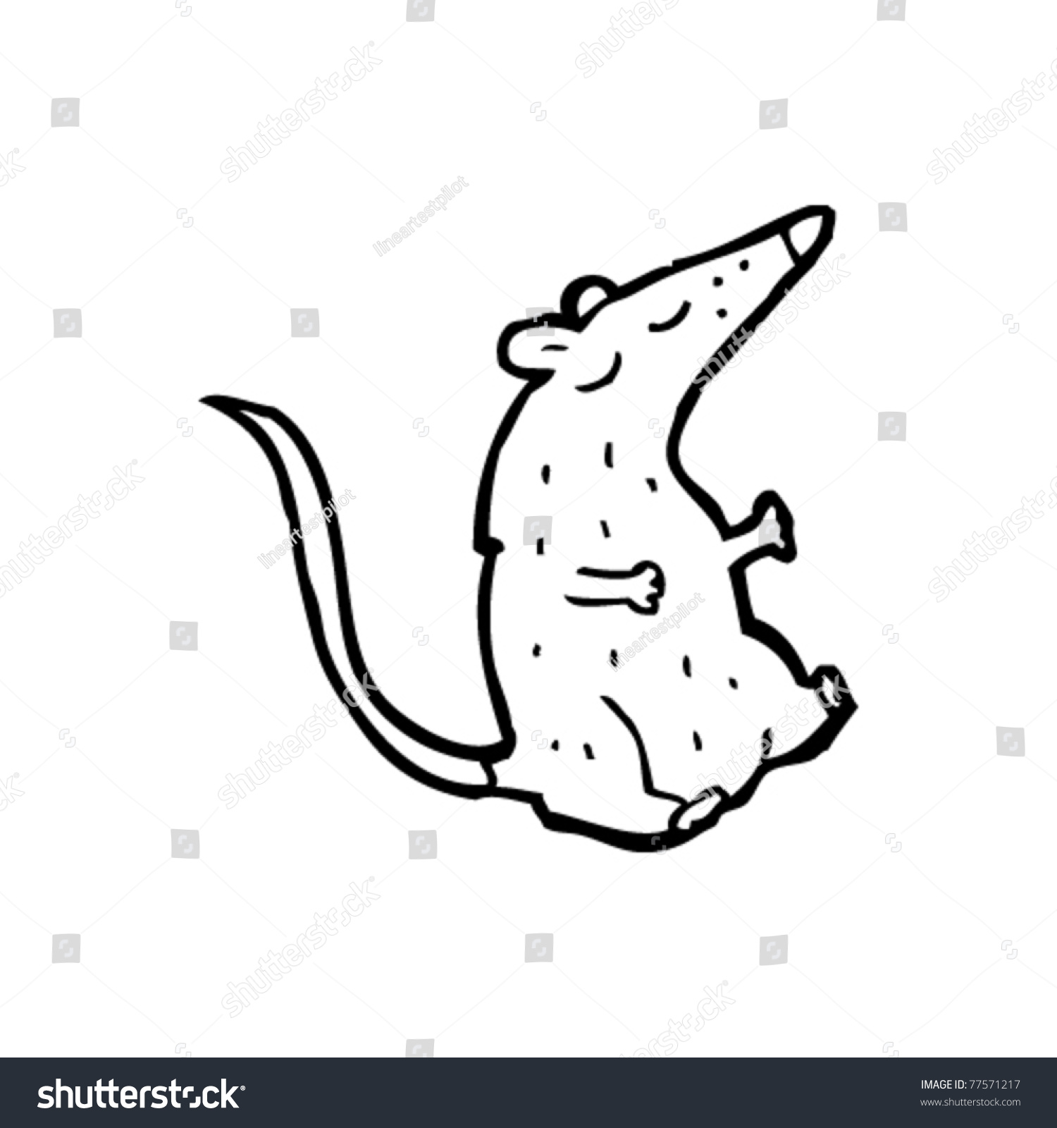 Fat Rat Cartoon Stock Vector Illustration 77571217 : Shutterstock