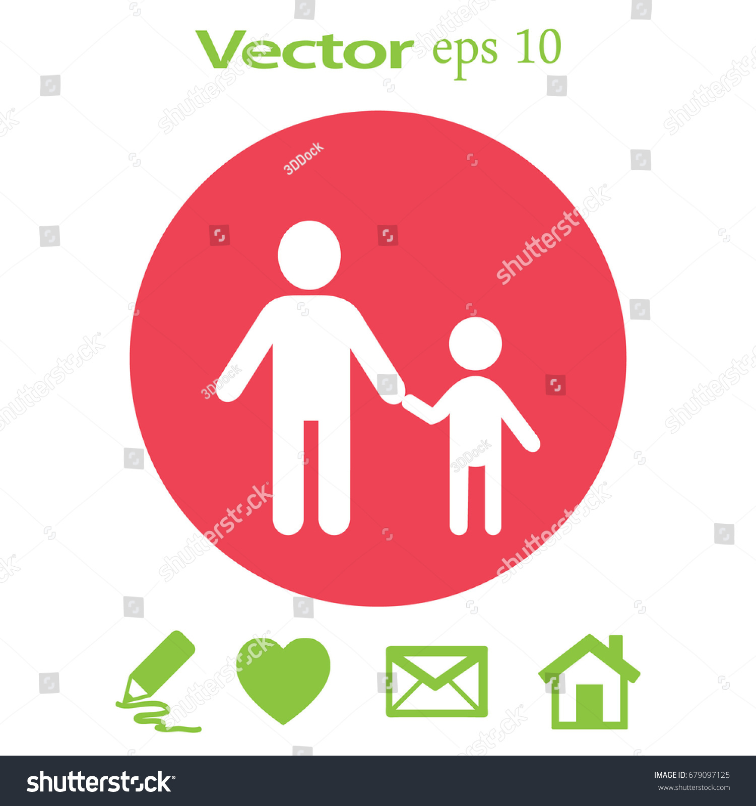 Father Son Icon Stock Vector (Royalty Free) 679097125 | Shutterstock