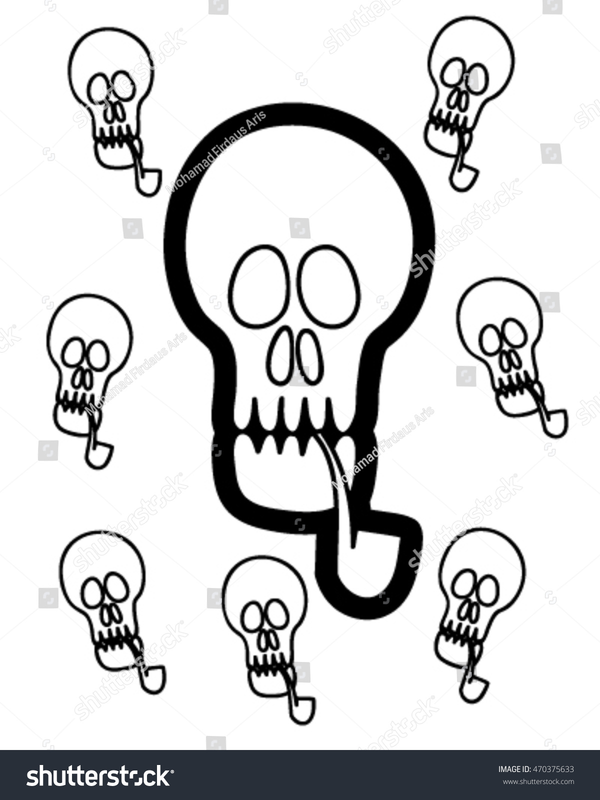 Father Skull Vector Art Stock Vector (Royalty Free) 470375633