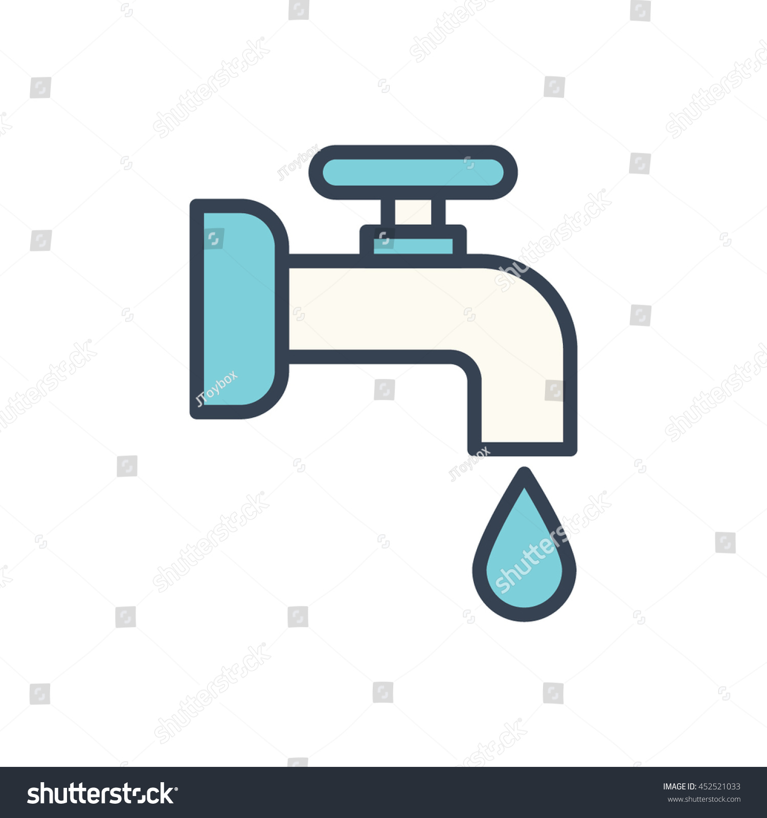 Faucet Icon Stock Vector Illustration 452521033 : Shutterstock