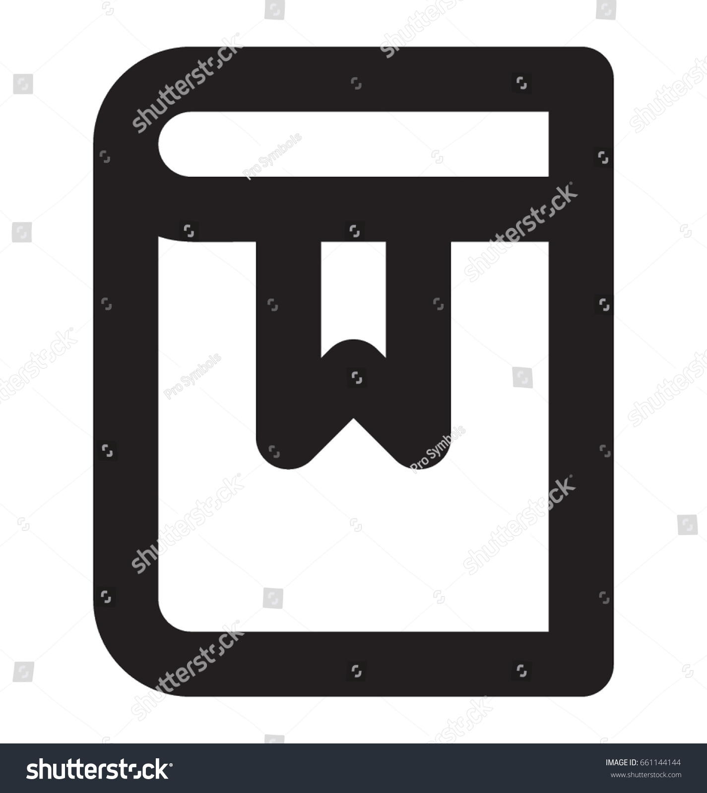 Favorite Book Vector Icon Stock Vector (Royalty Free) 661144144 ...
