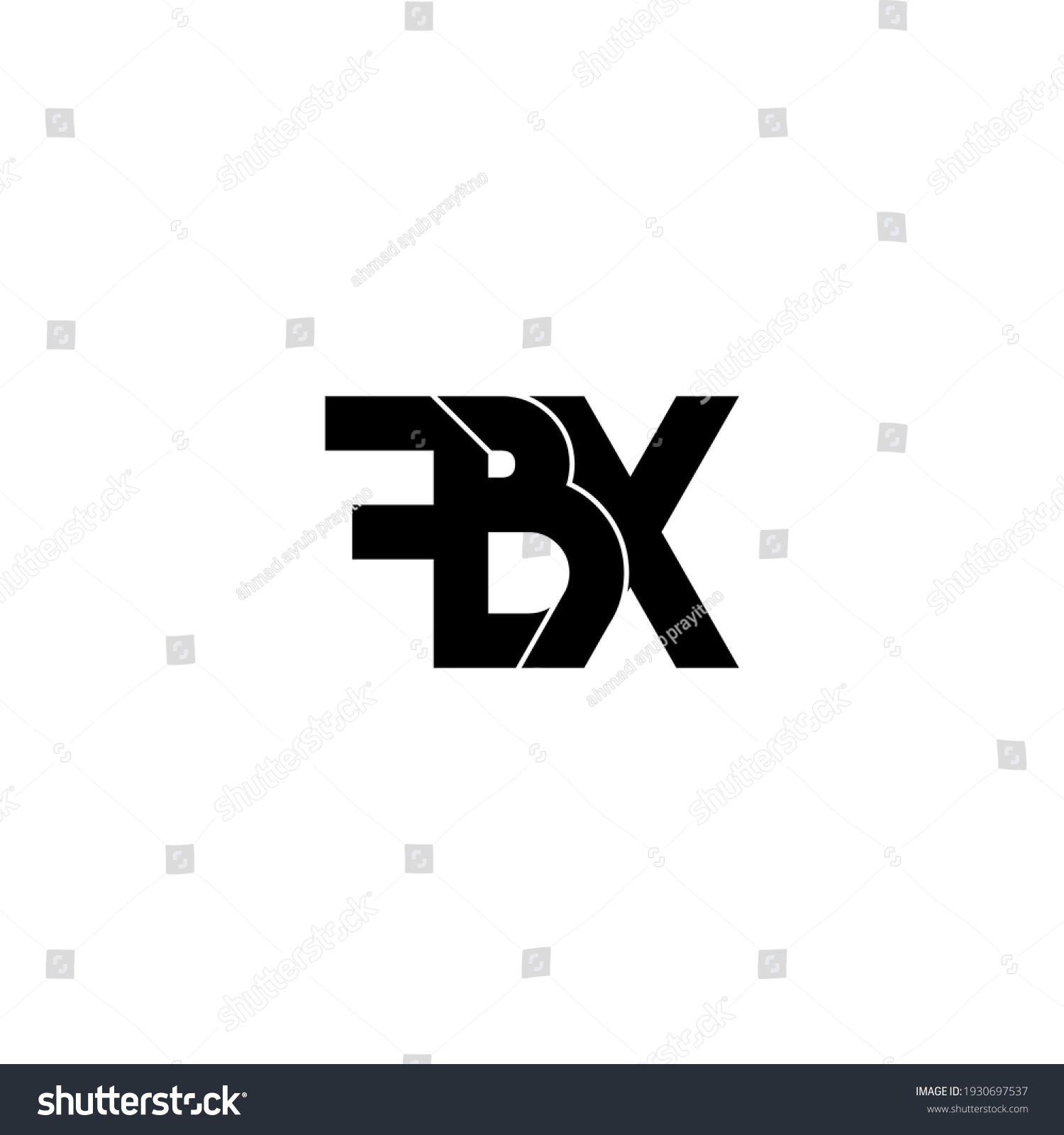 Fbx Letter Original Monogram Logo Design Stock Vector (Royalty Free ...