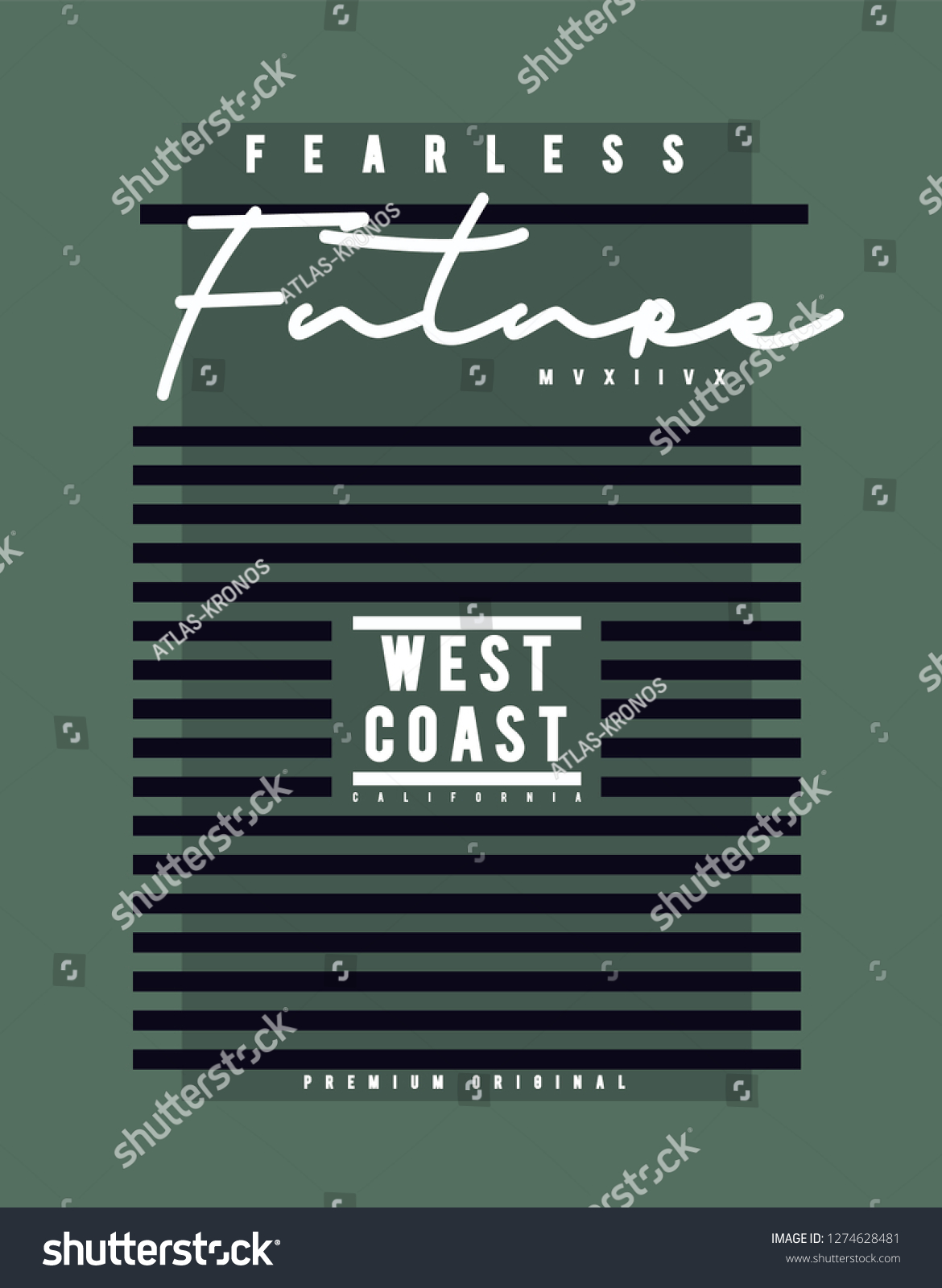 Fearless Future Graphic: vector de stock (libre de regalías) 1274628481 | Shutterstock