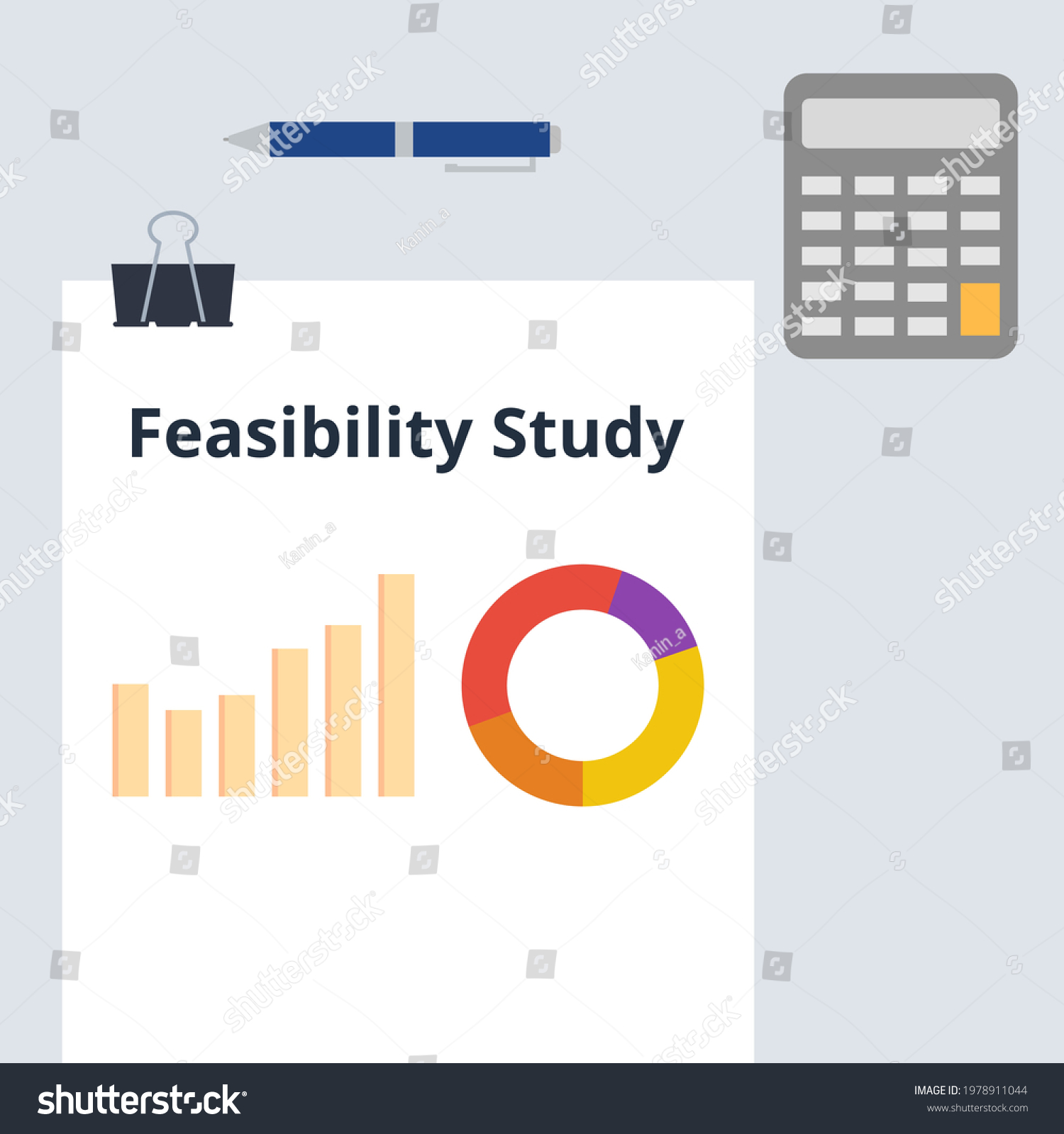 Feasibility Study Vector Business Strategy Plan Stock Vector (Royalty ...