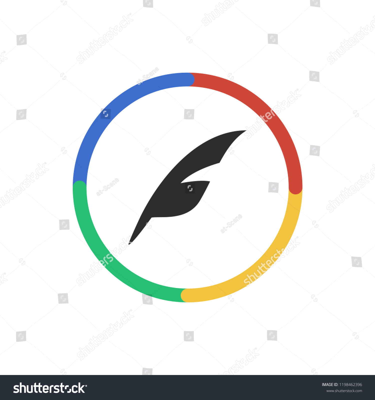 Feather App Icon Stock Vector (Royalty Free) 1198462396 | Shutterstock