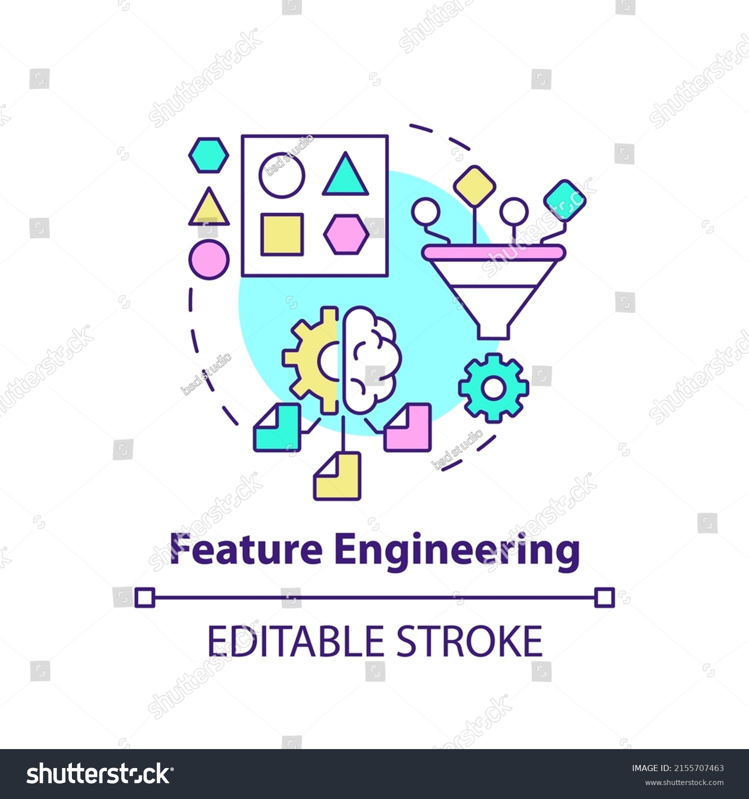 Feature Engineering Concept Icon Problem Solving Stock Vector (Royalty ...