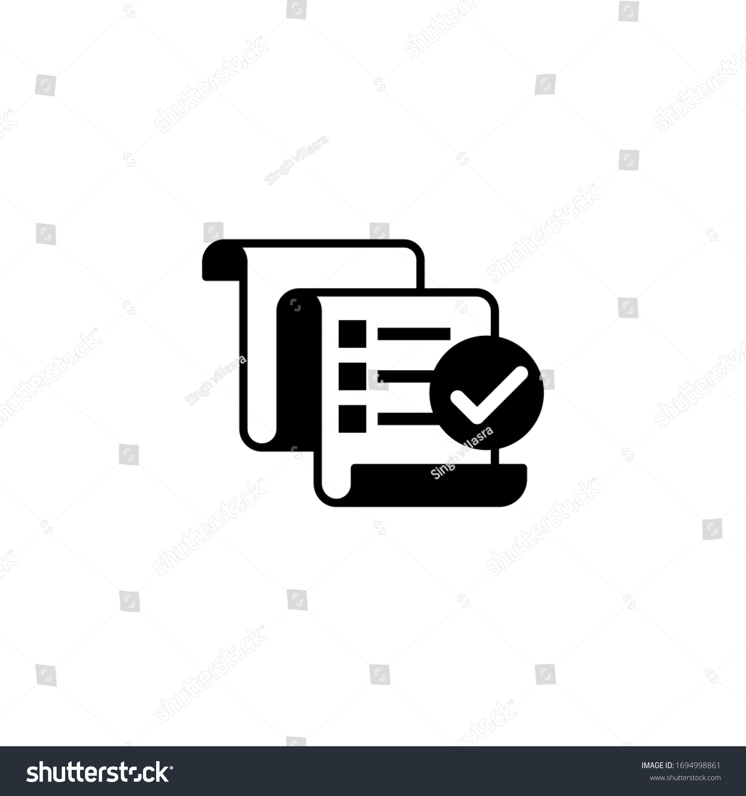 Features List Concept Vector Illustration Icon Stock Vector (Royalty ...