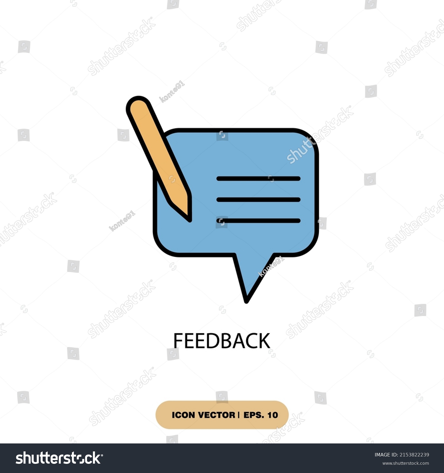 Feed Back Icons Symbol Vector Elements Stock Vector (Royalty Free ...