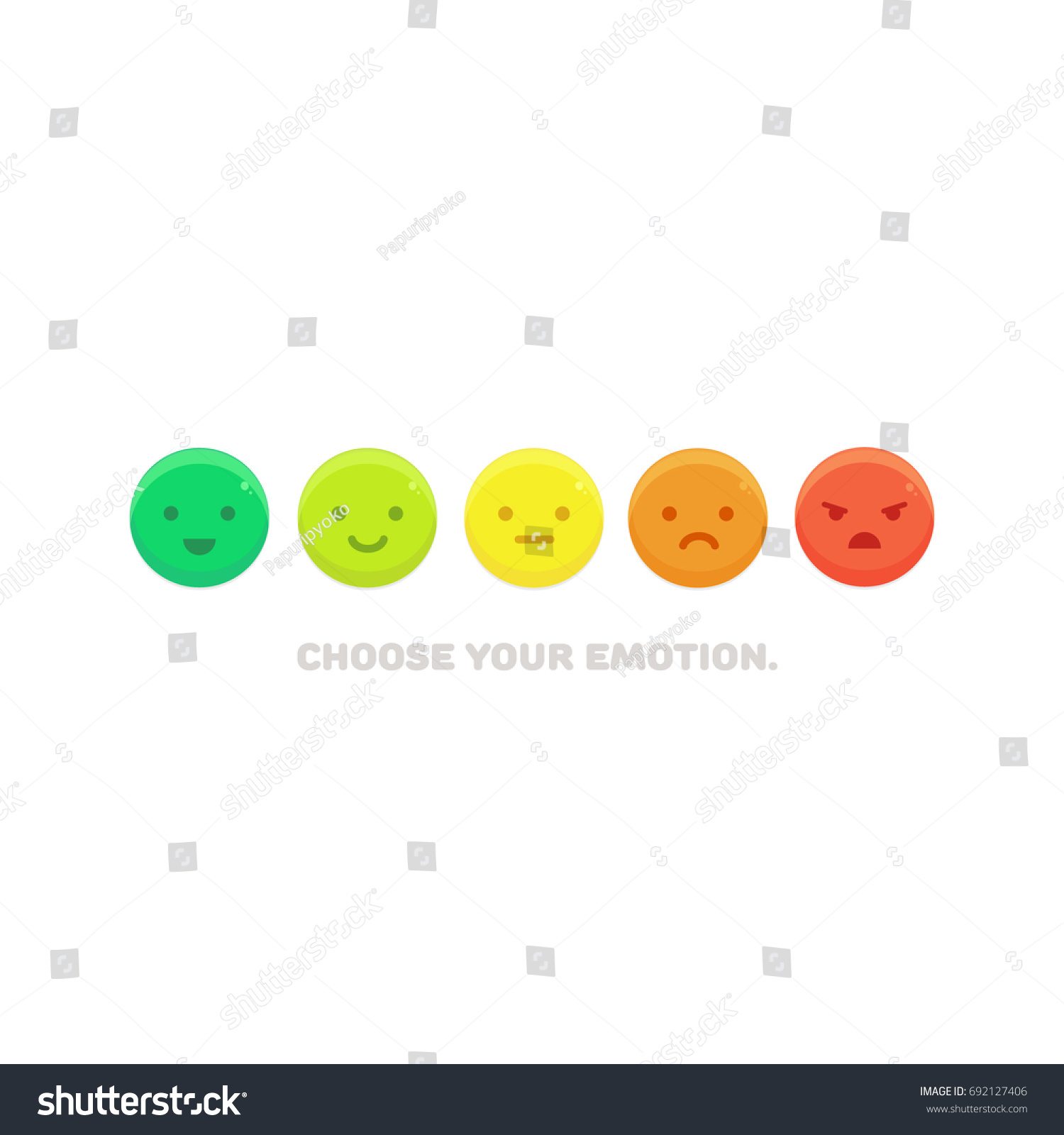 Feedback Emoticon Vector Illustration Stock Vector (Royalty Free) 692127406