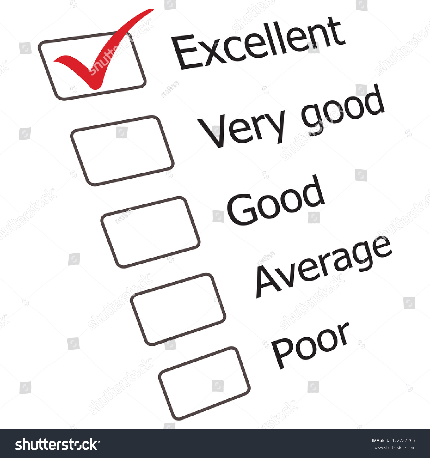Feedback Form Filled Satisfaction Quality Control: เวกเตอร์สต็อก (ปลอด ...
