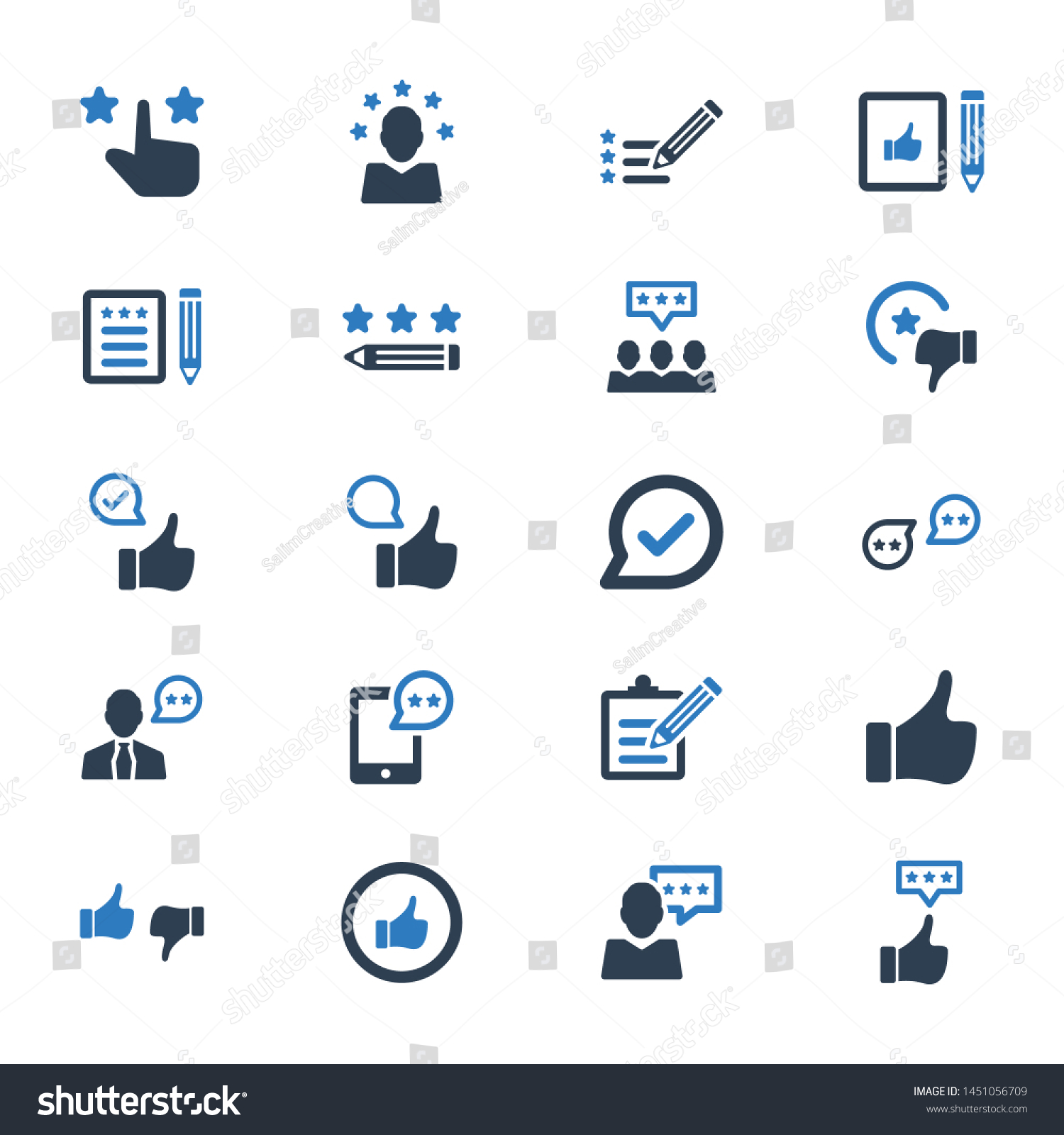 Feedback Review Icons Vector Graphics Stock Vector (Royalty Free ...