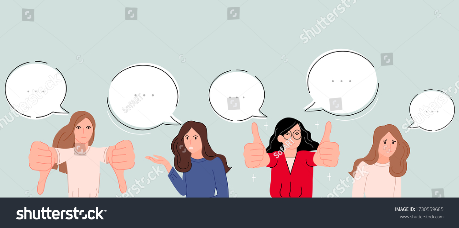 Feedback Speech Bubble Vector Illustration Cartoon Stock Vector ...