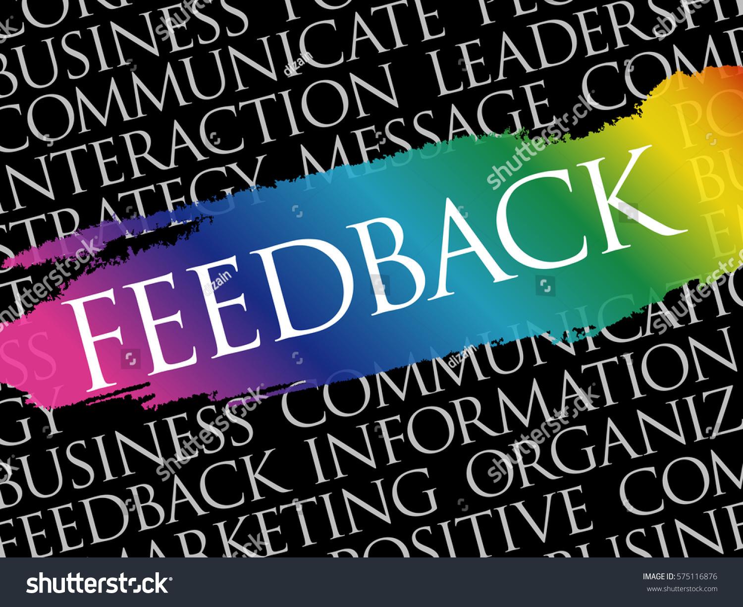 Feedback Word Cloud Collage Business Concept Stock Vector (Royalty Free ...