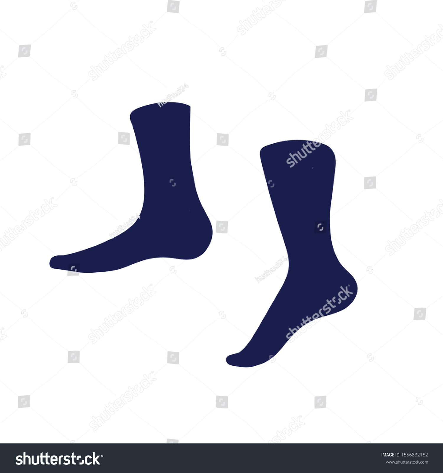 Feet Doodle Icon Vector Hand Drawing Stock Vector (Royalty Free) 1556832152