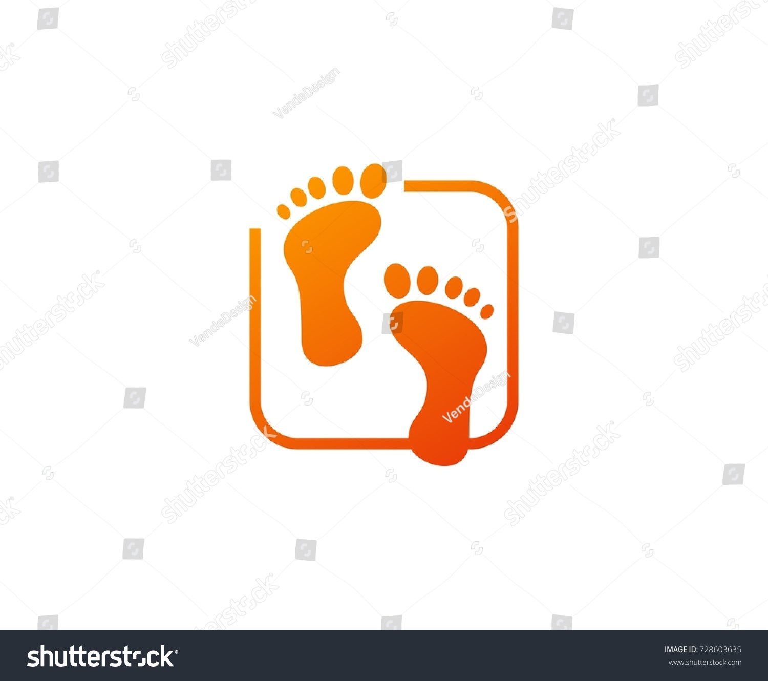Feet Logo: เวกเตอร์สต็อก (ปลอดค่าลิขสิทธิ์) 728603635 | Shutterstock
