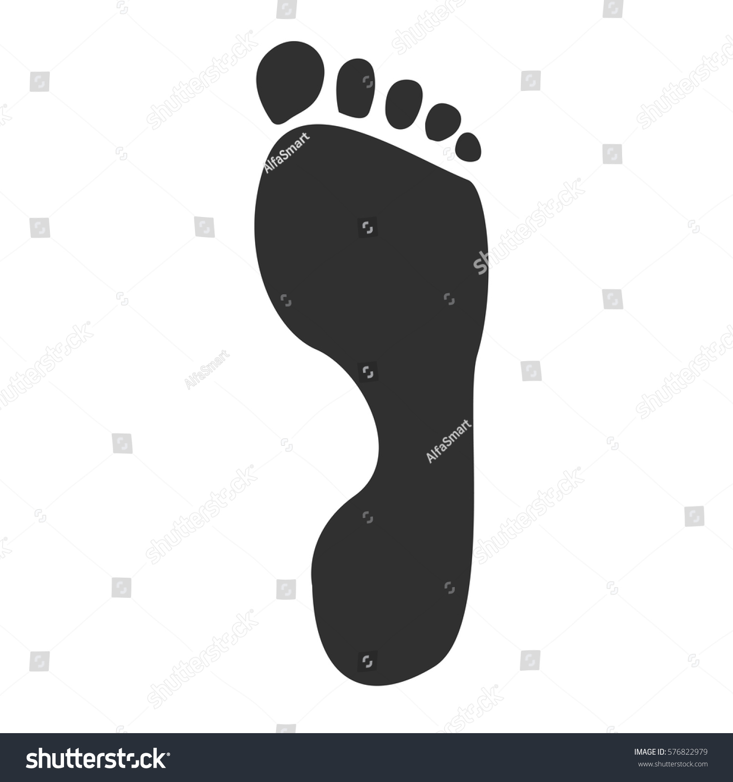 Feet Symbol Stock Vector (Royalty Free) 576822979 | Shutterstock