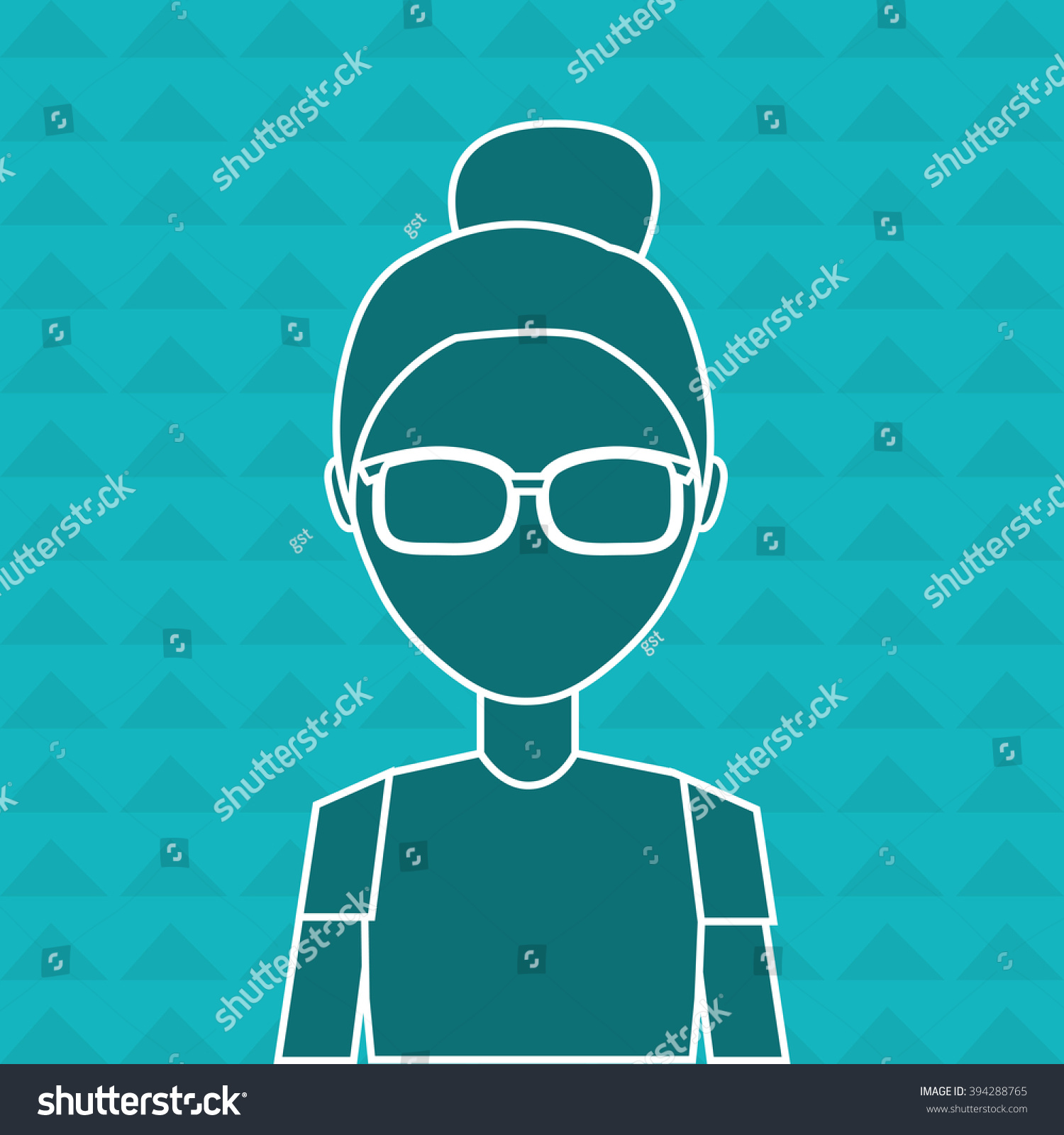 Female Avatar Design Stock Vector (Royalty Free) 394288765 | Shutterstock