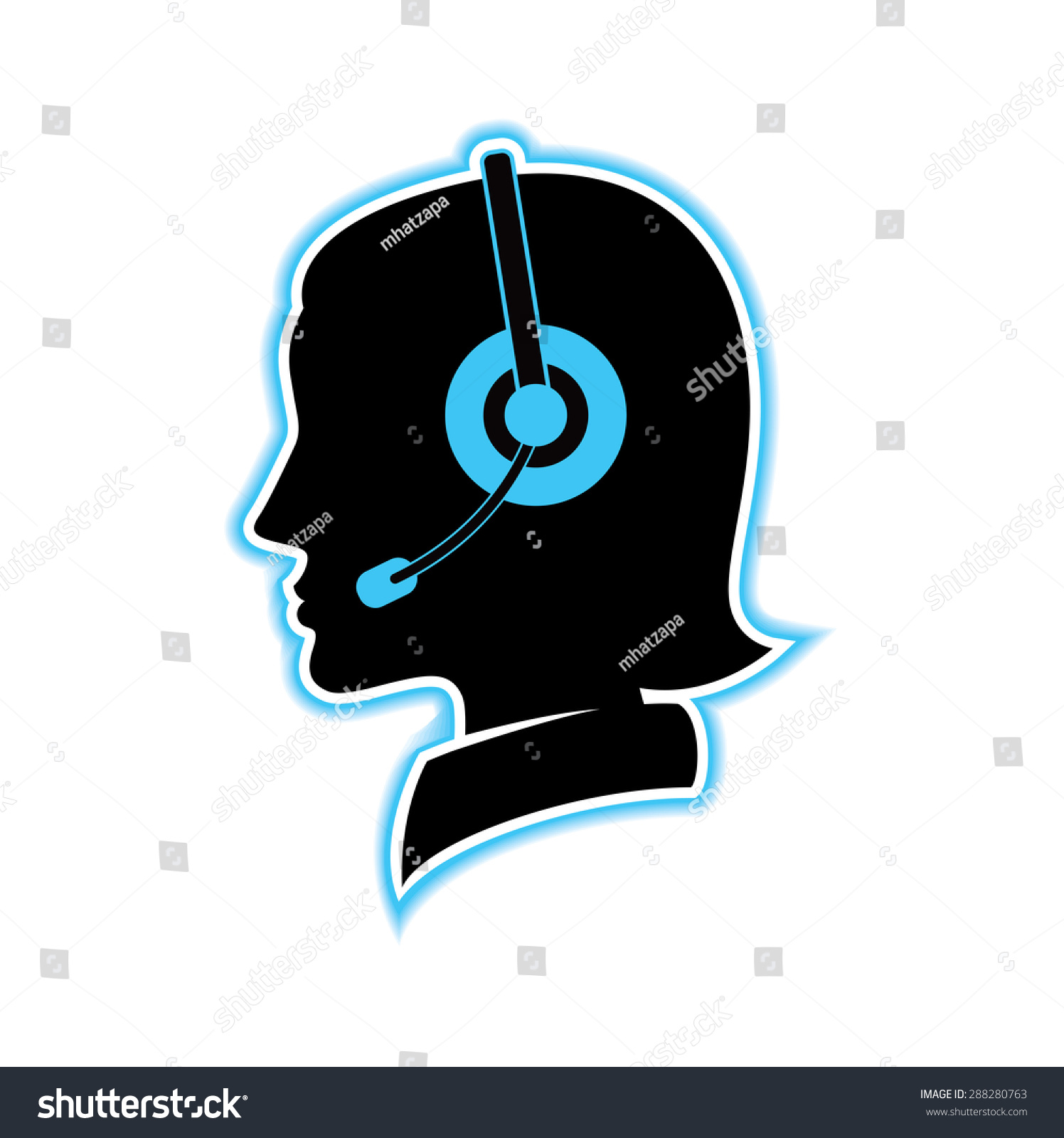 Female Customer Service Silhouette Icon Stock Vector (Royalty Free ... Female Customer Service Silhouette Icon Stock Vector (Royalty Free ...