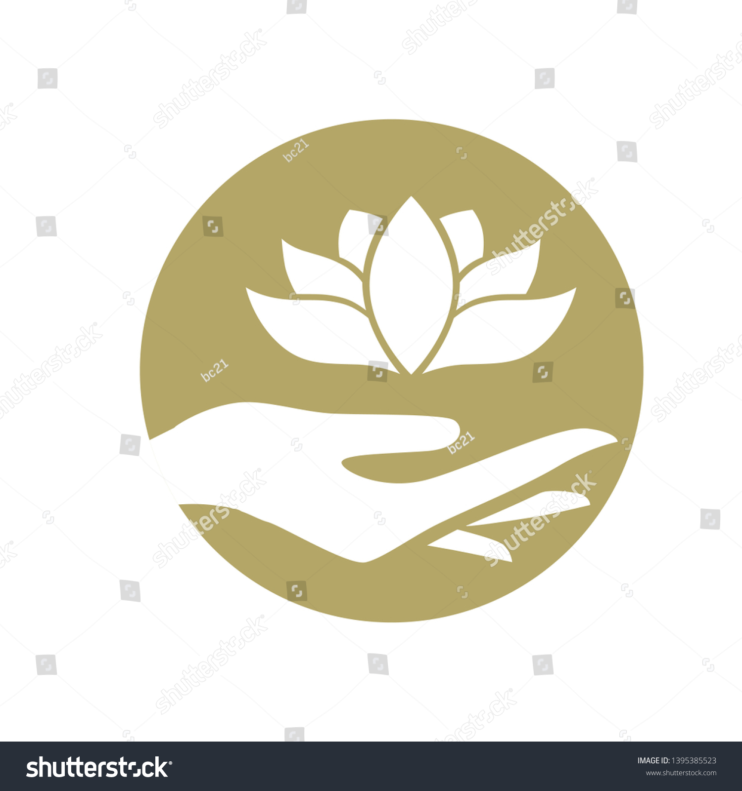 Female Hand Holding Lotus Flower Vector: vector de stock (libre de ... Female Hand Holding Lotus Flower Vector: vector de stock (libre de ...