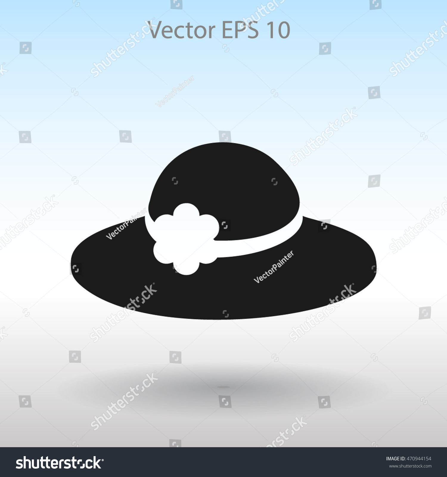 Female Hat Vector Illustration Stock Vector (Royalty Free) 470944154