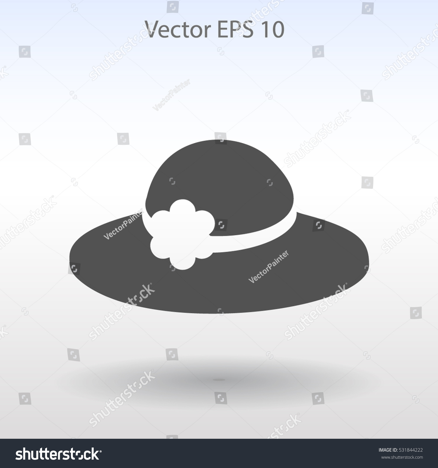 Female Hat Vector Illustration Stock Vector (Royalty Free) 531844222