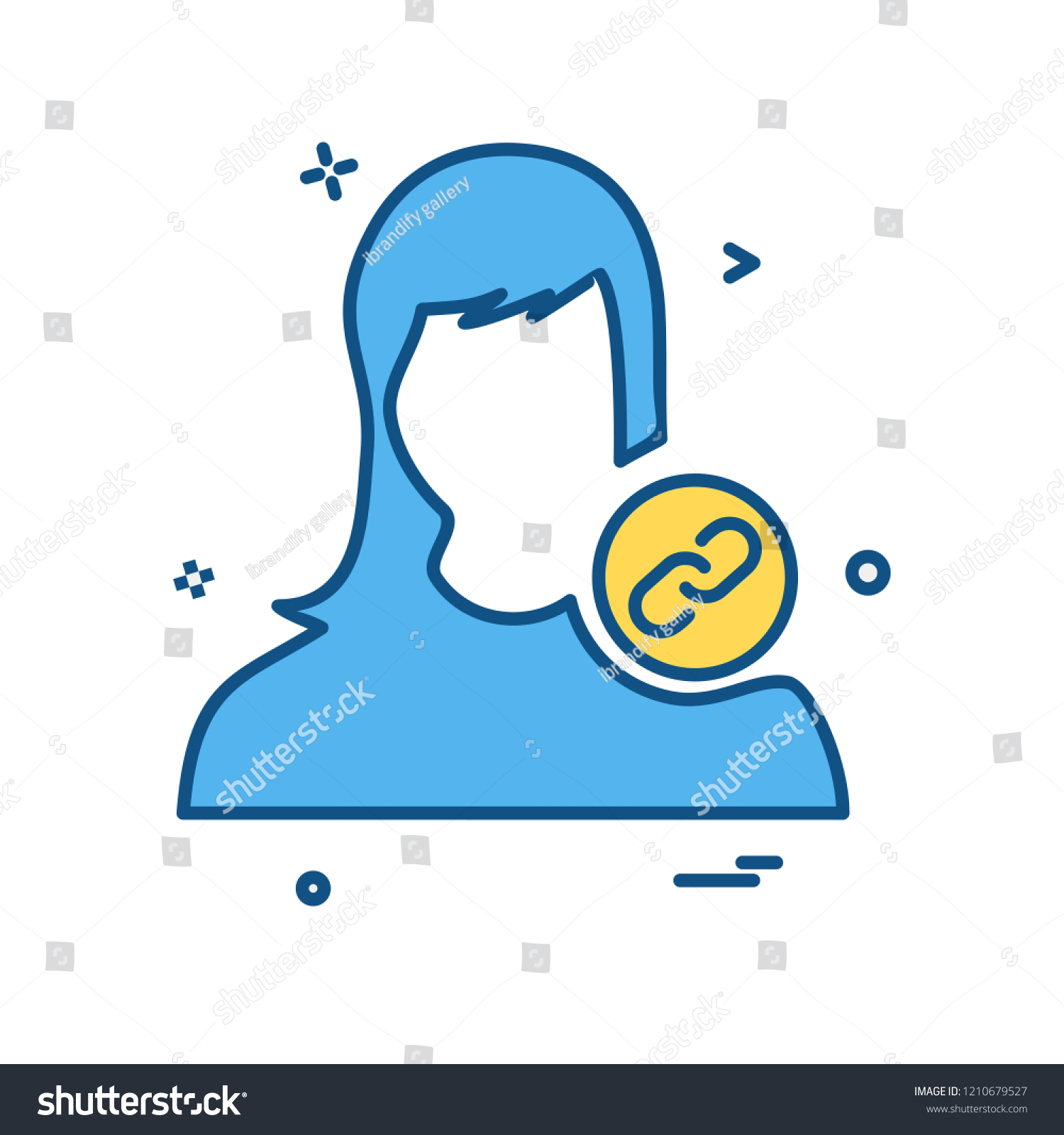 Female Icon Design Vector Stock Vector (Royalty Free) 1210679527 ...