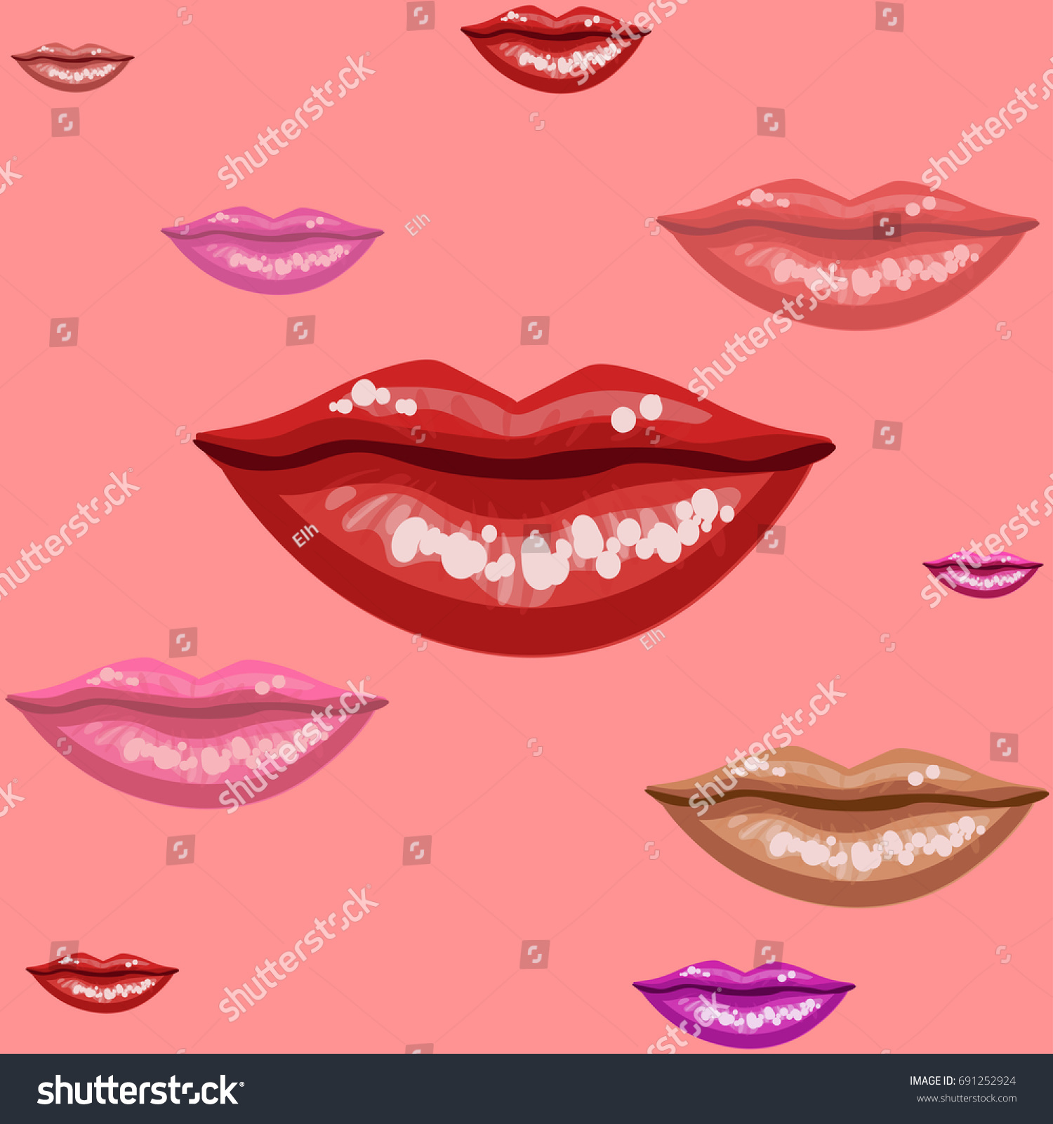 Female Lips Texture Vector Illustration Stock Vector (Royalty Free ...