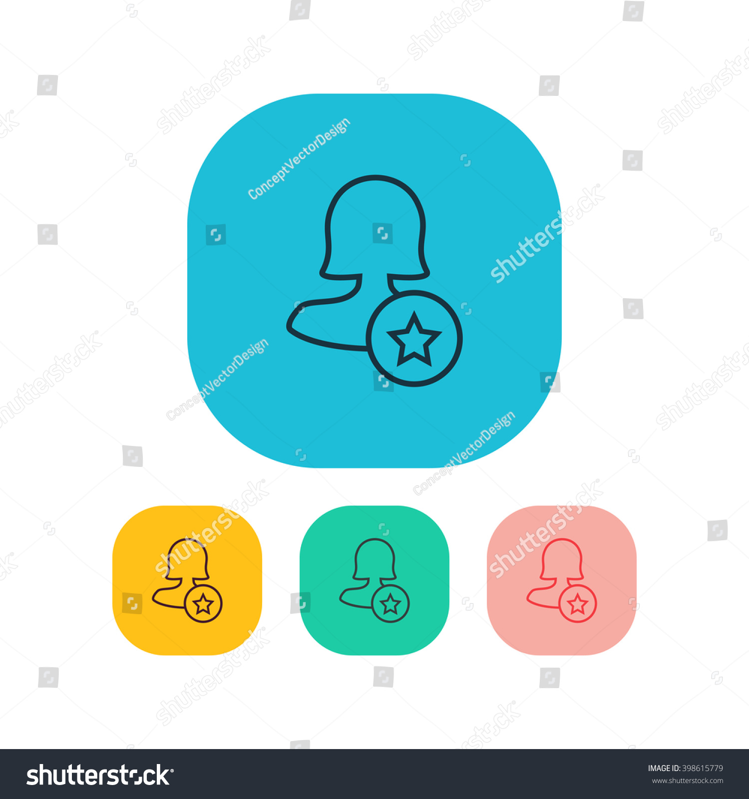 Female Mark User Icon Stock Vector (Royalty Free) 398615779 | Shutterstock