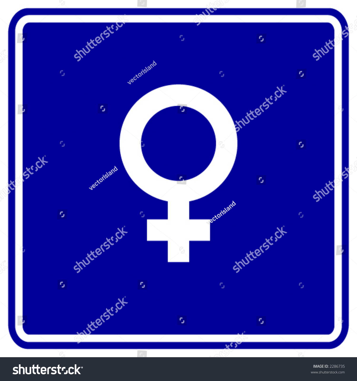 signo femenino: vector de stock (libre de regalías) 2286735 | Shutterstock