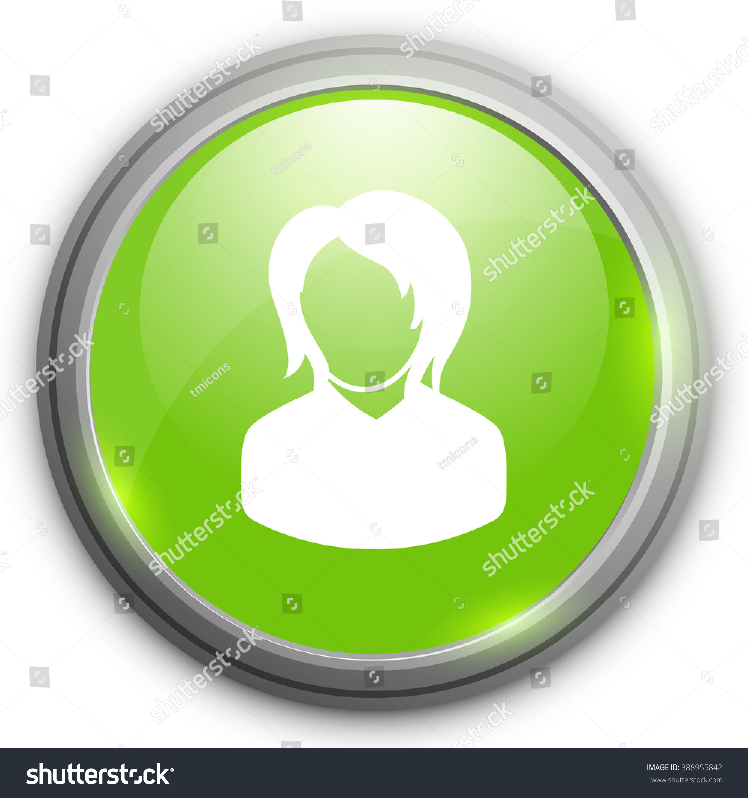Female User Icon Stock Vector (Royalty Free) 388955842 | Shutterstock